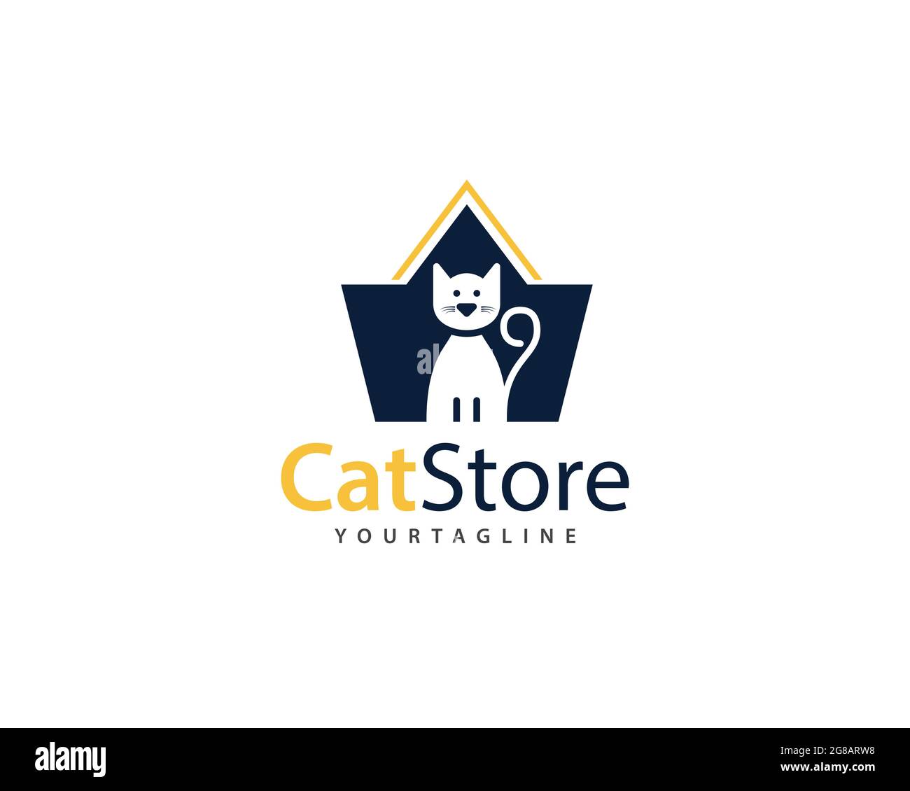 CatStore brand for cats store and pets logo , can be used for cat and ...