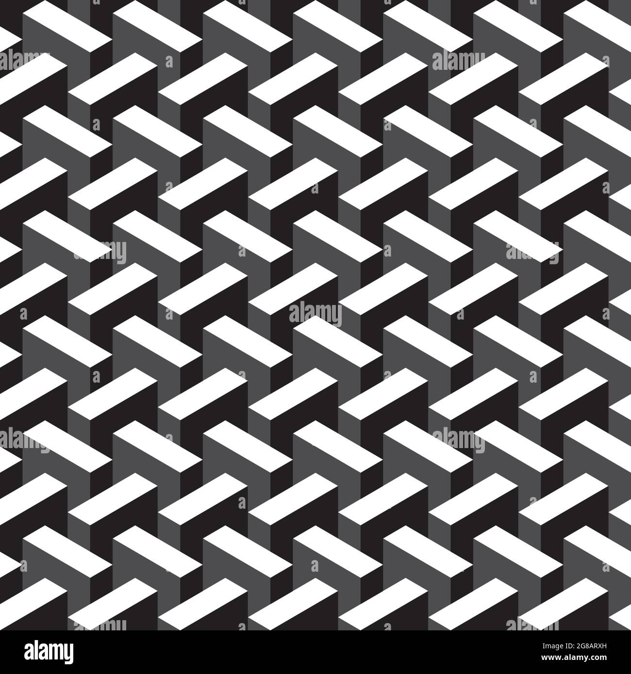 Seamless abstract 3d construction block pattern Stock Vector Image ...