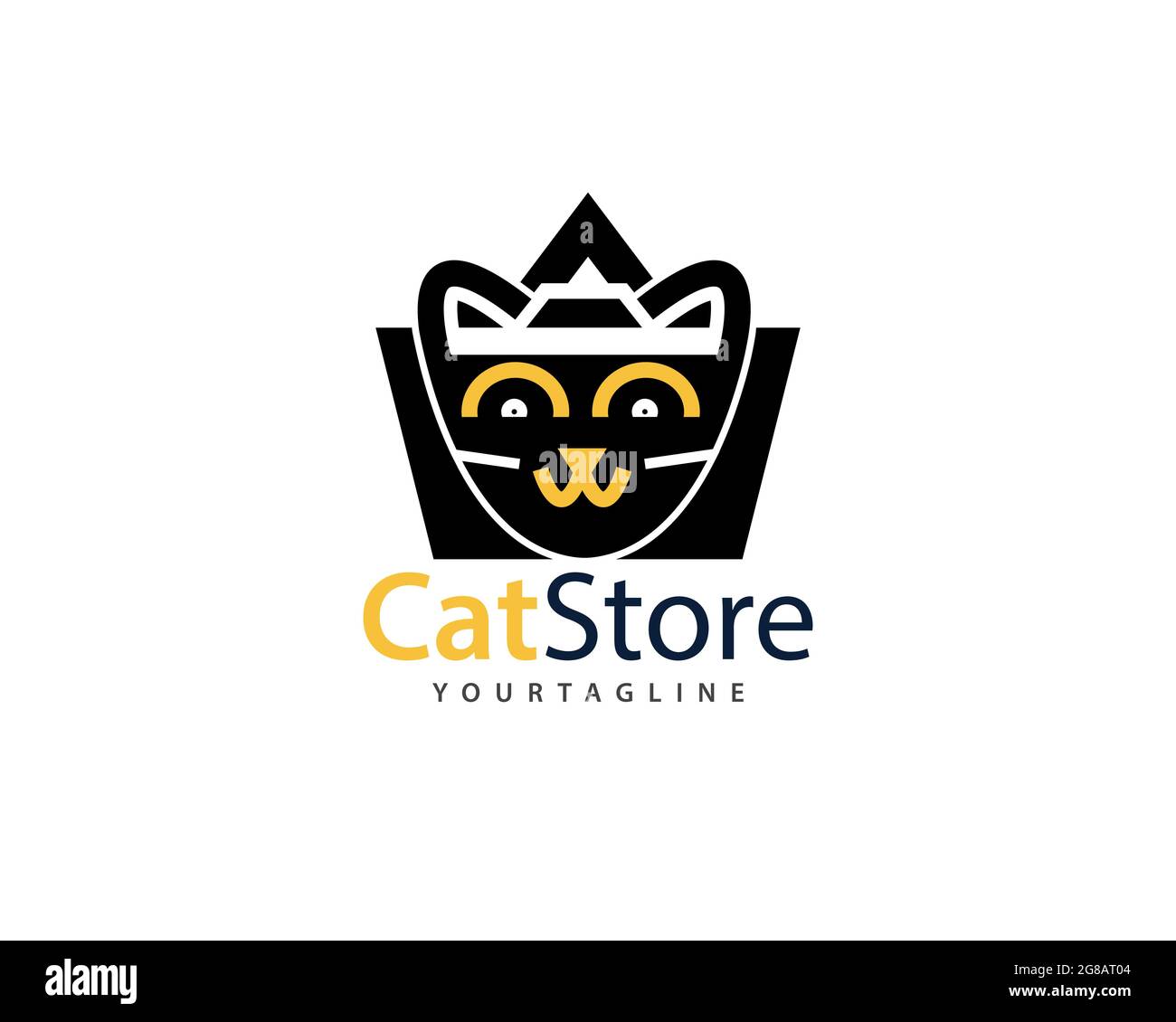 CatStore brand for cats store and pets logo , can be used for cat and ...