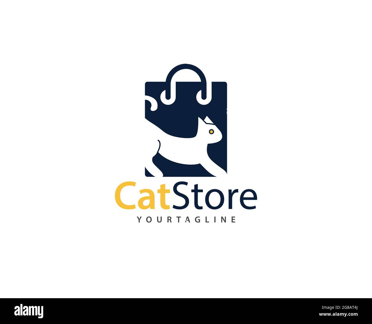 CatStore brand for cats store and pets logo , can be used for cat and ...