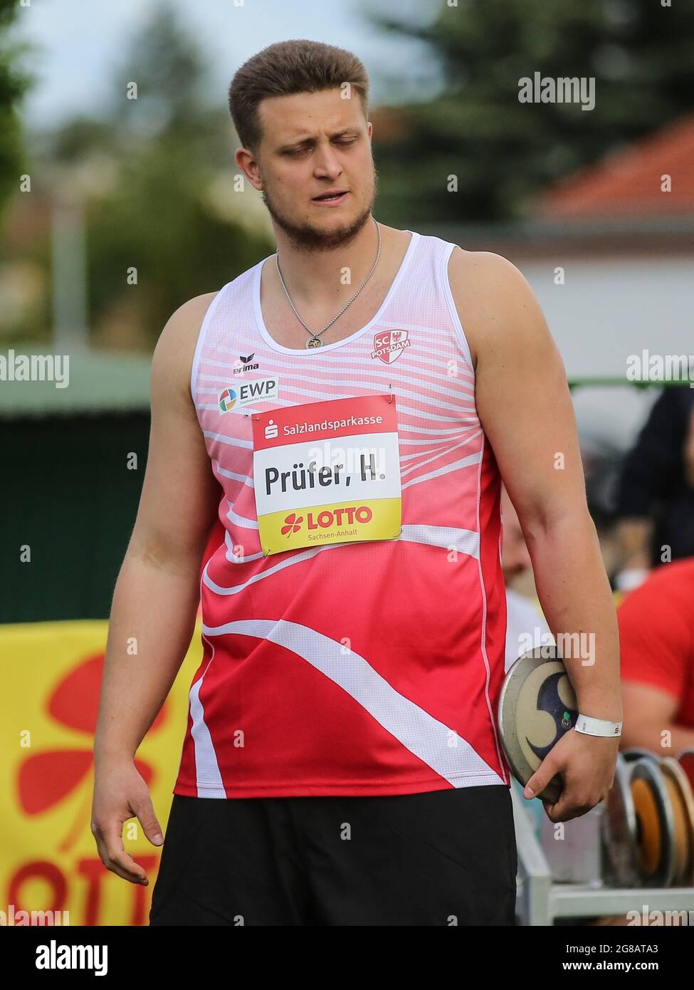 German Discus Thrower Henning Prüfer SC Potsdam At The Schönebecker ...