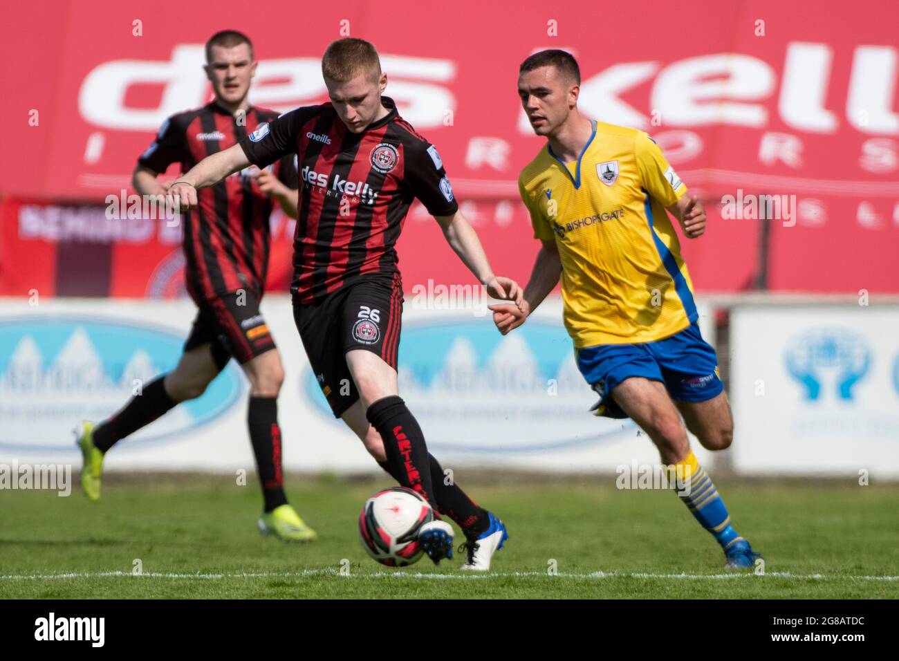 Dublin, Ireland. 18th July, 2021. Ross Tierney of Bohemians and Dean ...