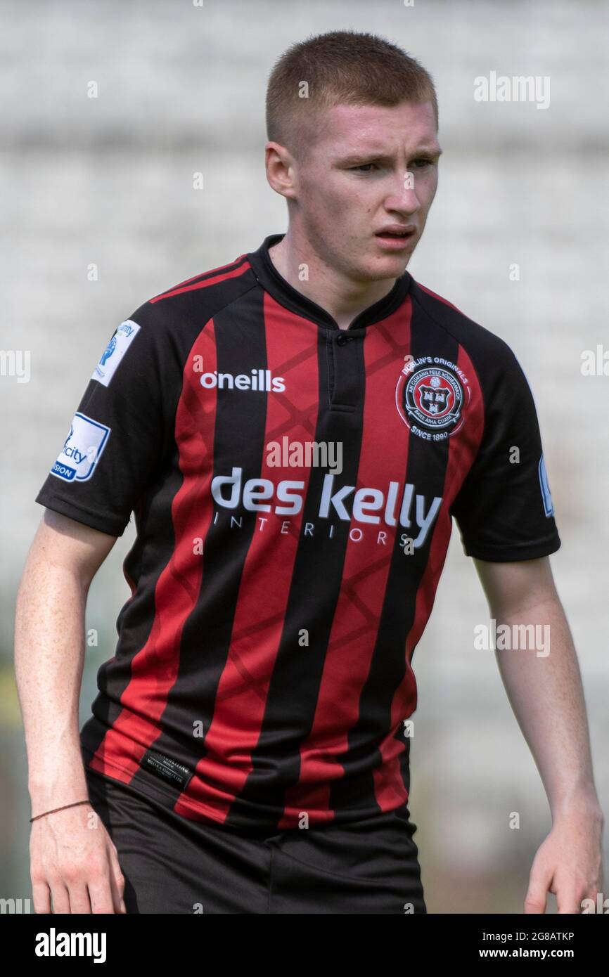 Dublin, Ireland. 18th July, 2021. Ross Tierney of Bohemians during the ...