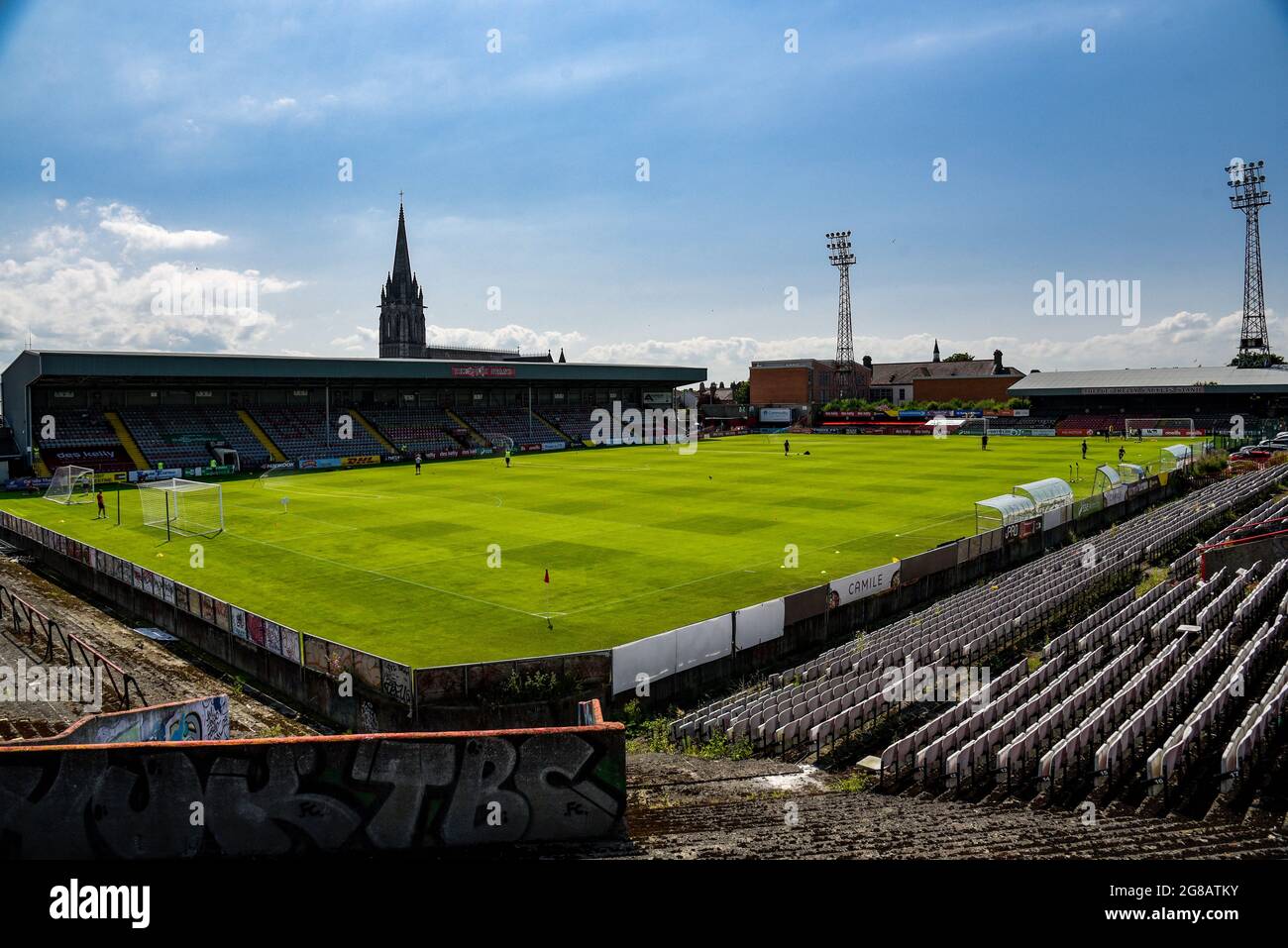 A general view of Dalymount Park during the SSE Airtricity Premier ...