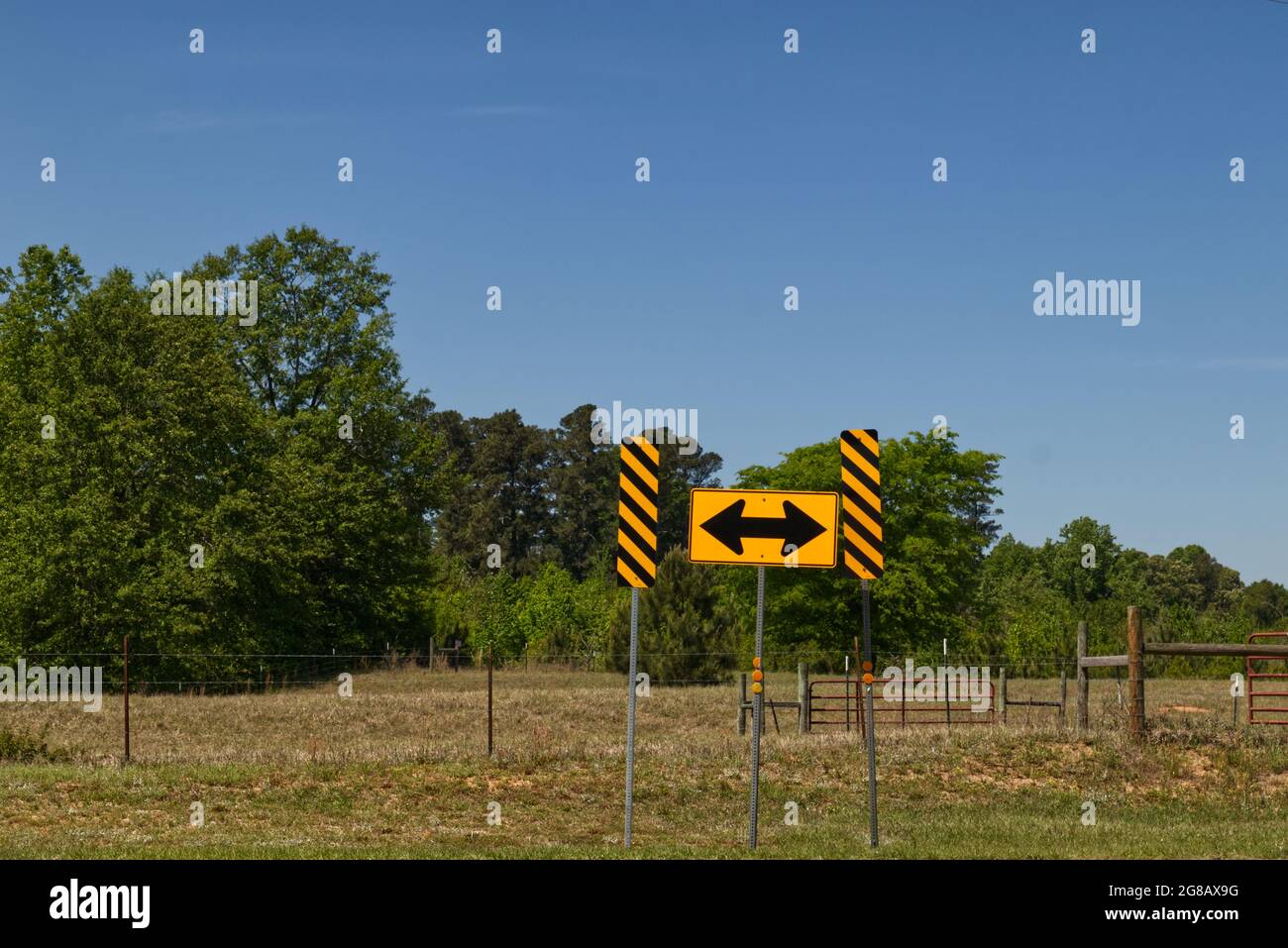 Traffic sign double turn hi-res stock photography and images - Alamy