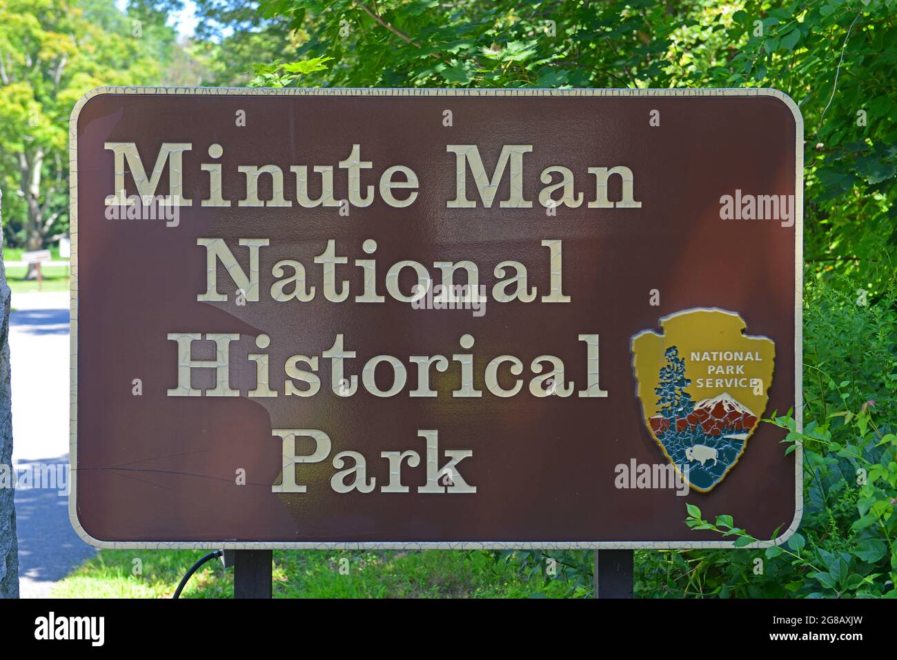 Entrance Sign in Minute Man National Historical Park, Concord ...