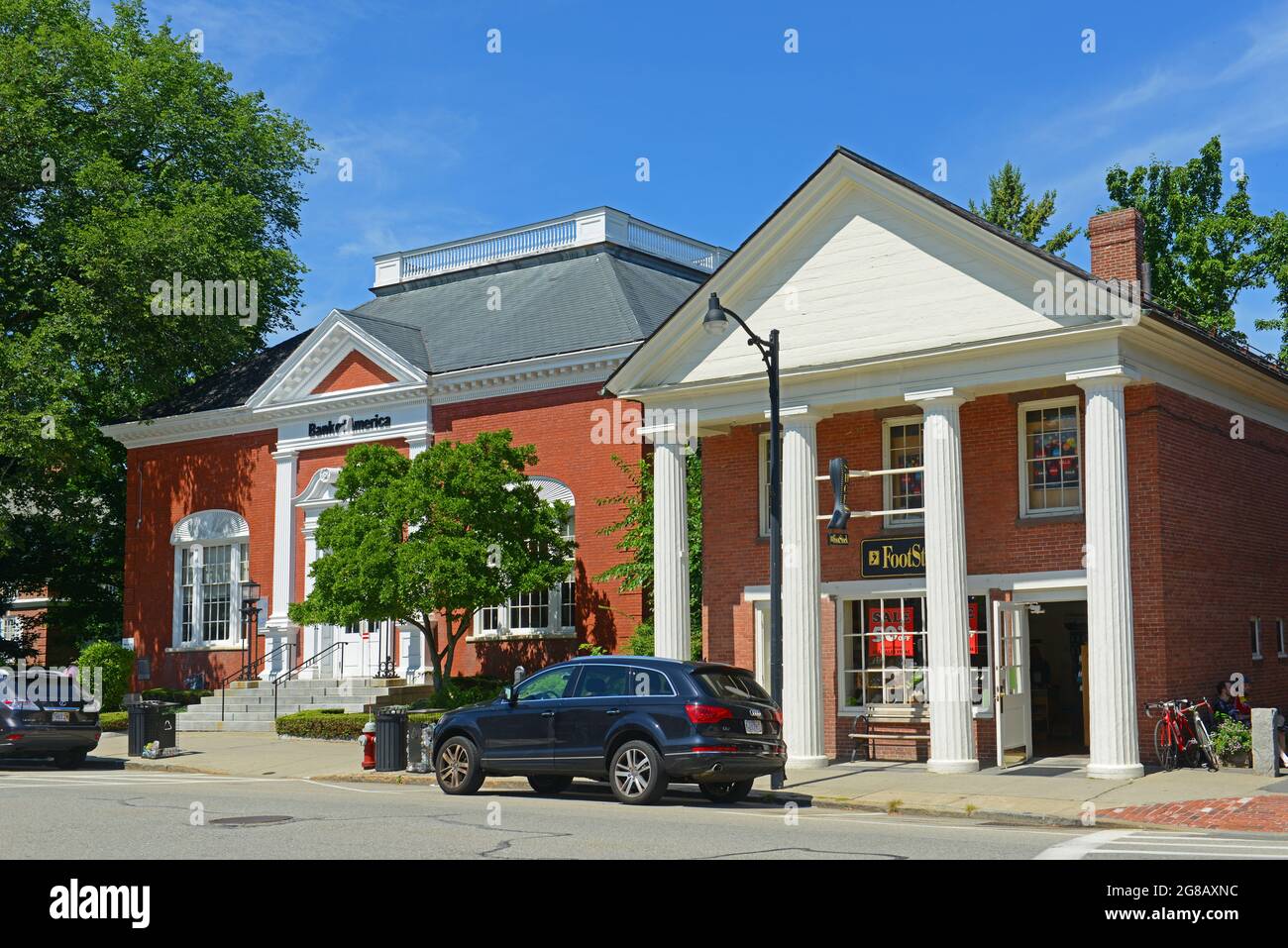 Historic Buildings on Main Street in Historic Center of Concord ...