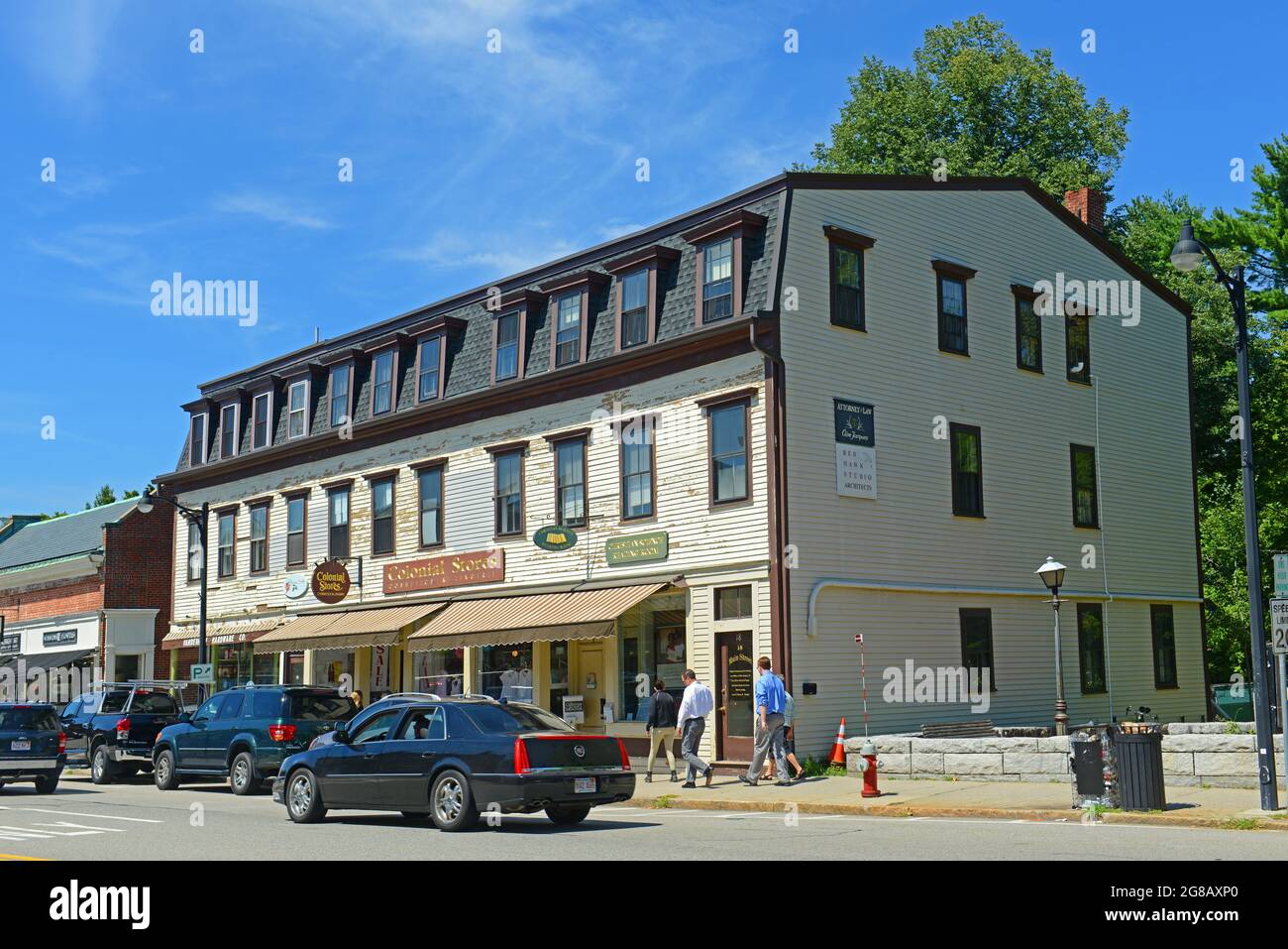 Historic Buildings on Main Street in Historic Center of Concord ...