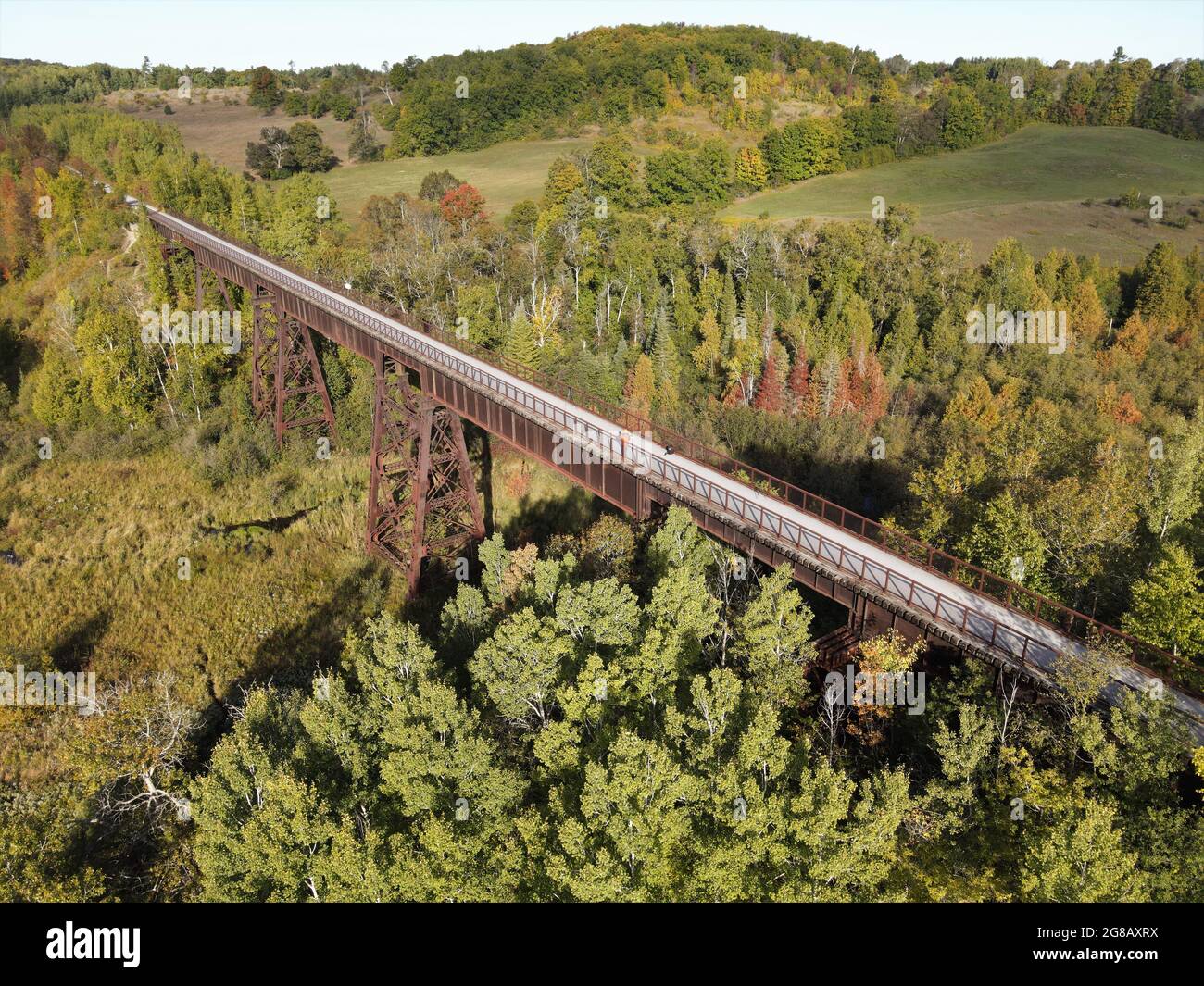 Kawartha Trans Canada Trail Doubes Trestle Bridge Stock Photo - Alamy