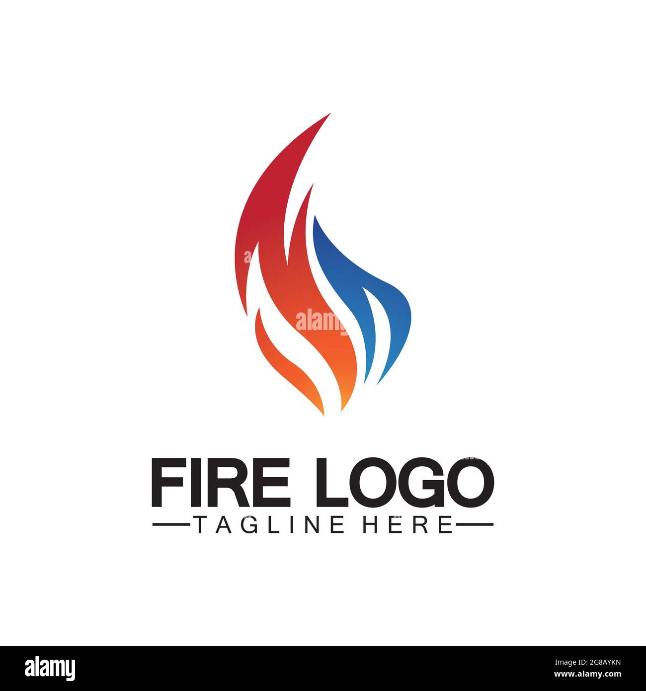 Fire Flame Logo design vector template Stock Vector Image & Art - Alamy