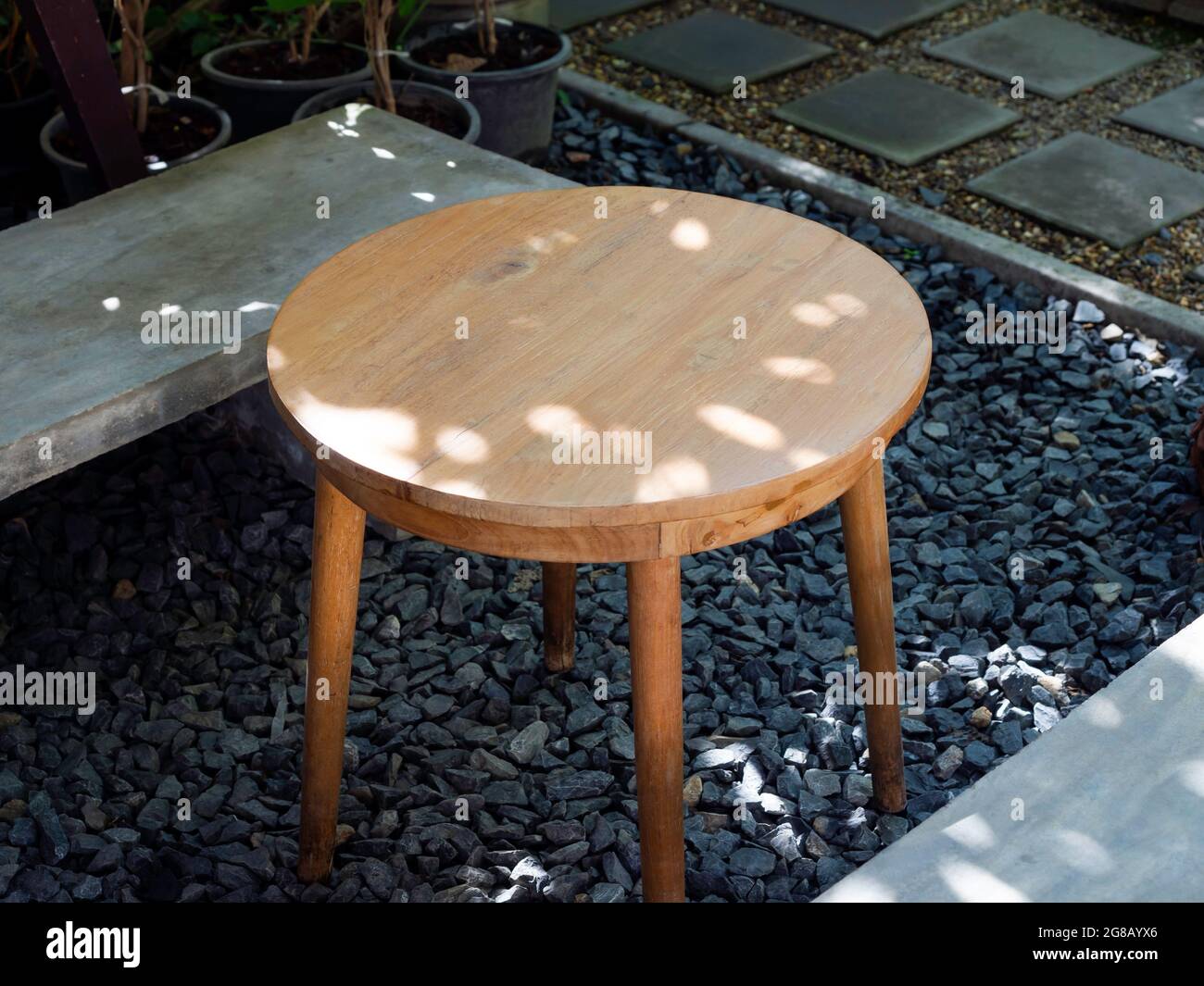 Round table with chair top view hi-res stock photography and images - Alamy