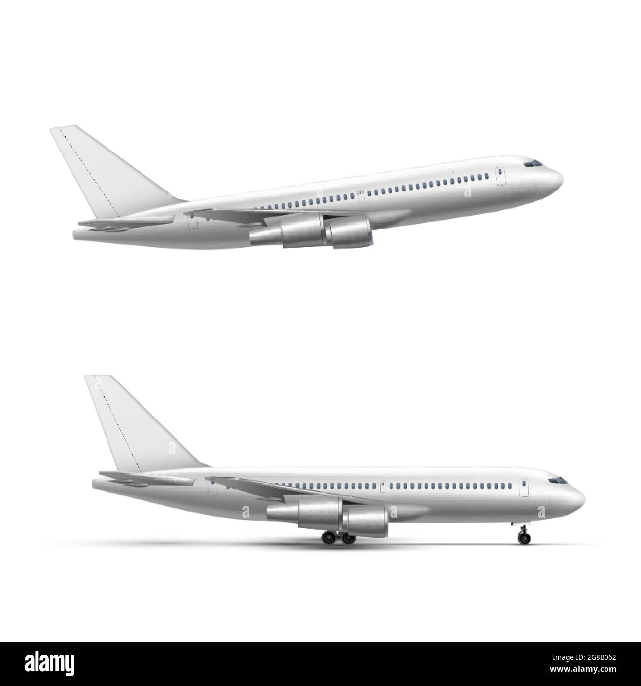 Aerial view of airbus Stock Vector Images - Alamy