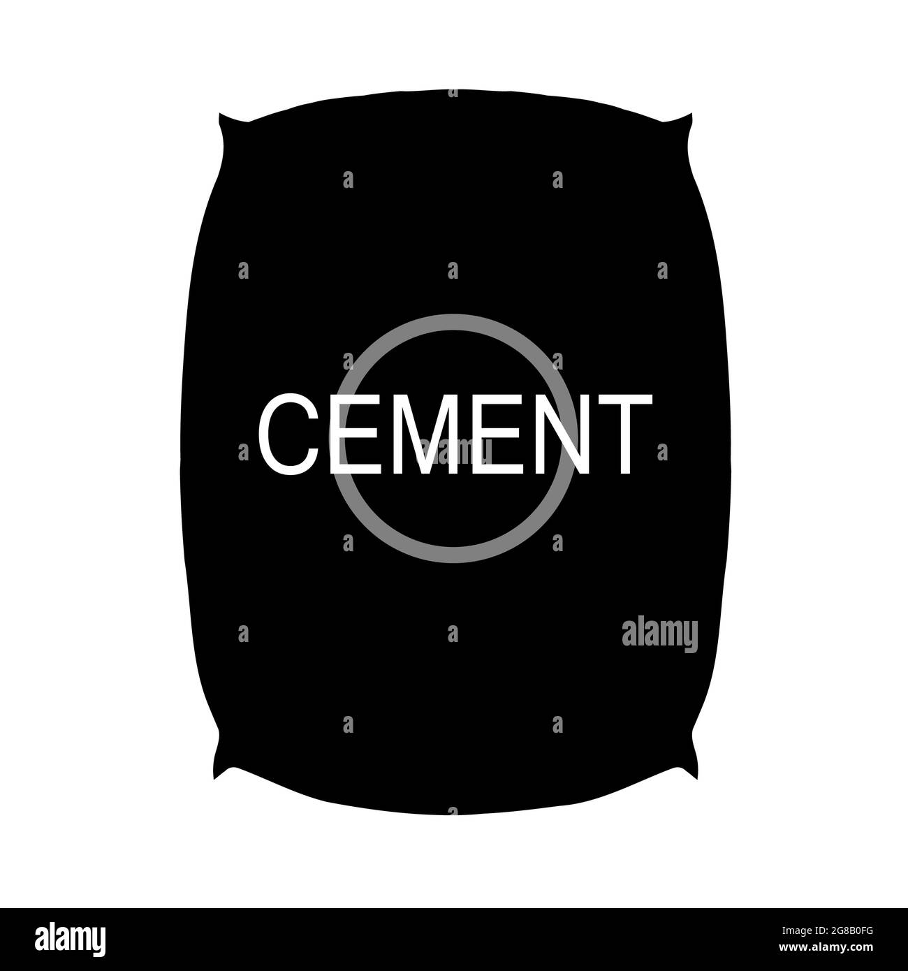 cement bag icon on white background. paper sacks sign. construction ...