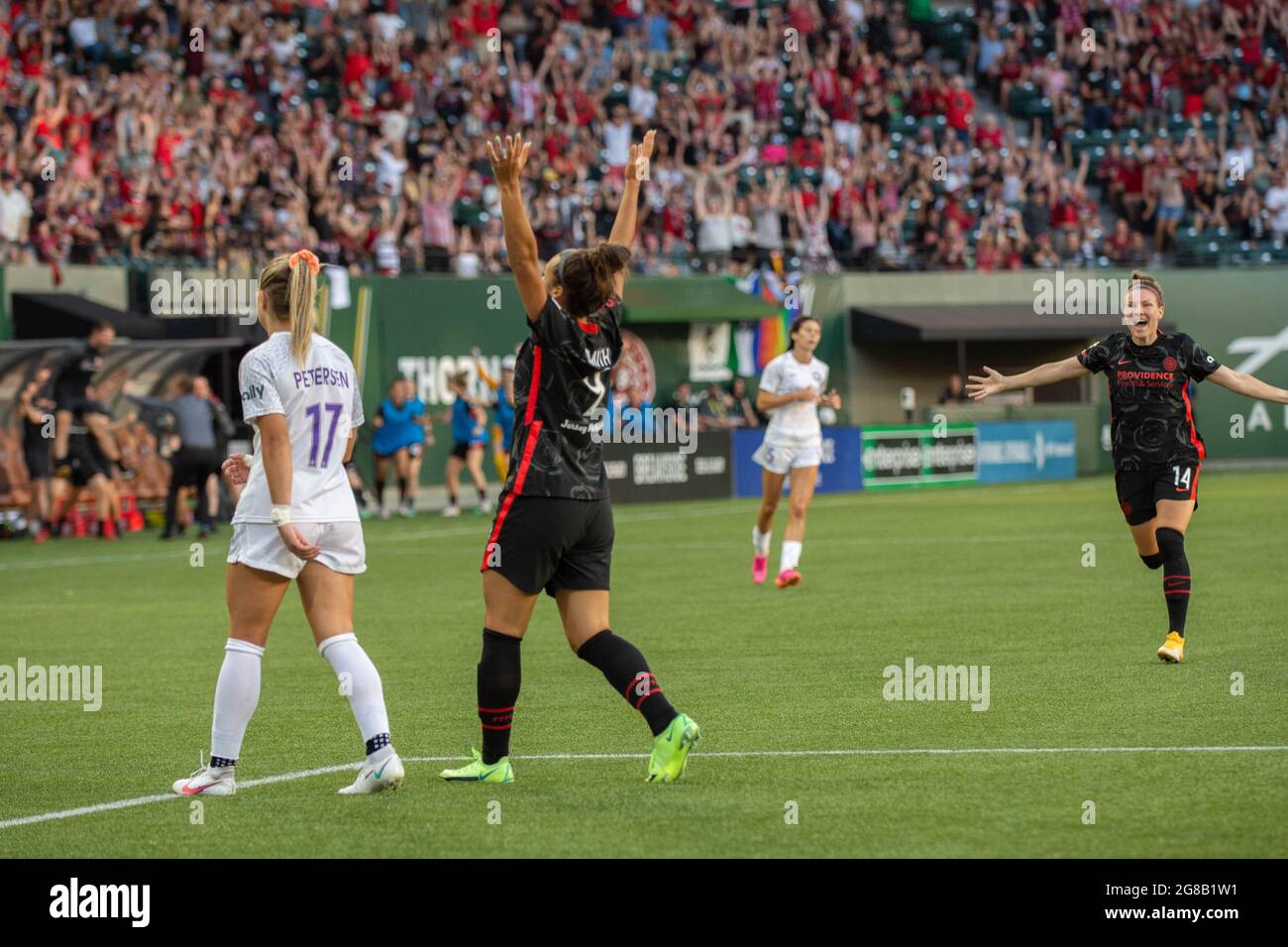 Sophia Smith (9 Portland Thorns) celebration during the National Womens ...