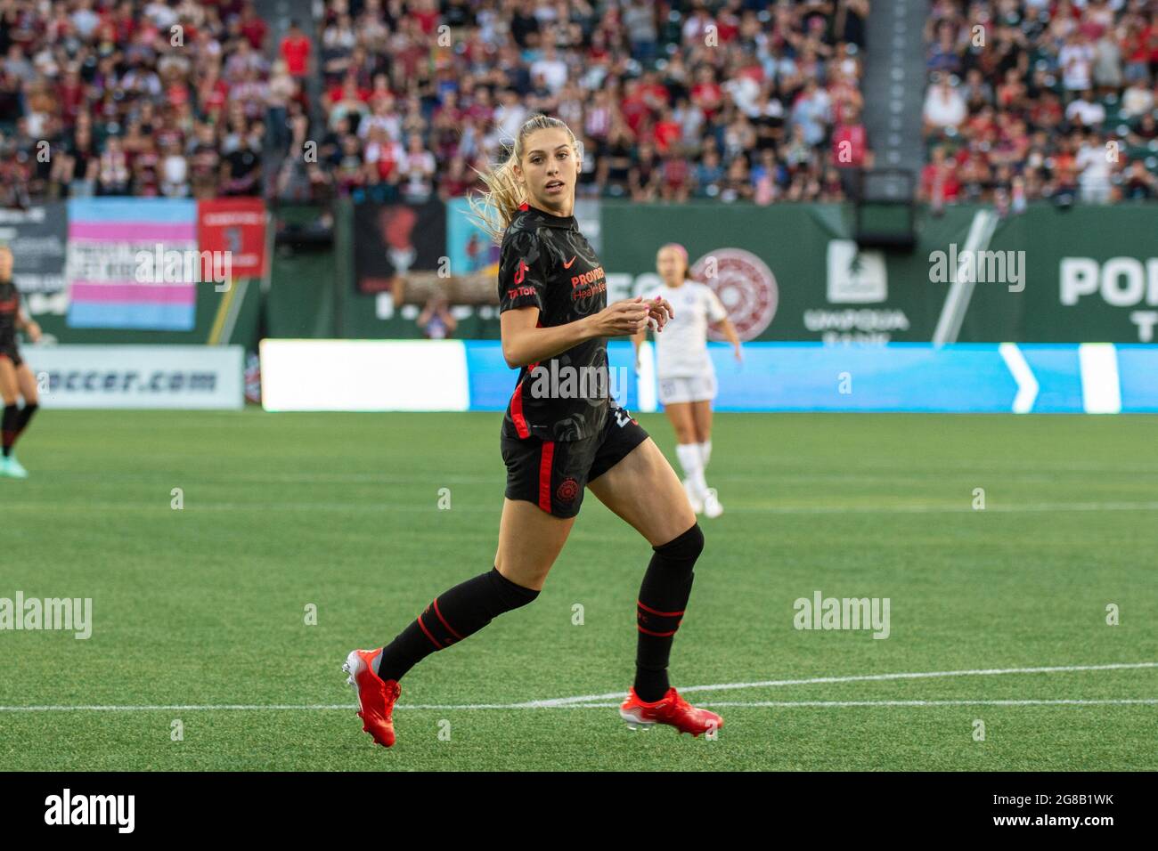 Morgan Weaver (22 Portland Thorns) during the National Womens Soccer ...
