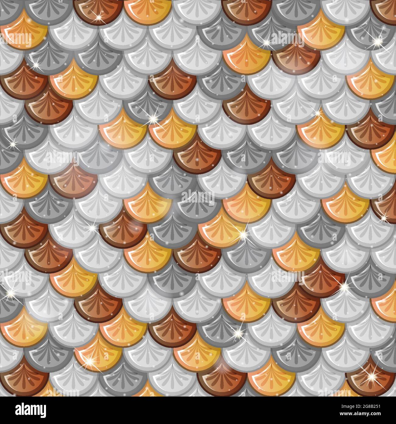 Fish scale seamless pattern background illustration Stock Vector Image ...