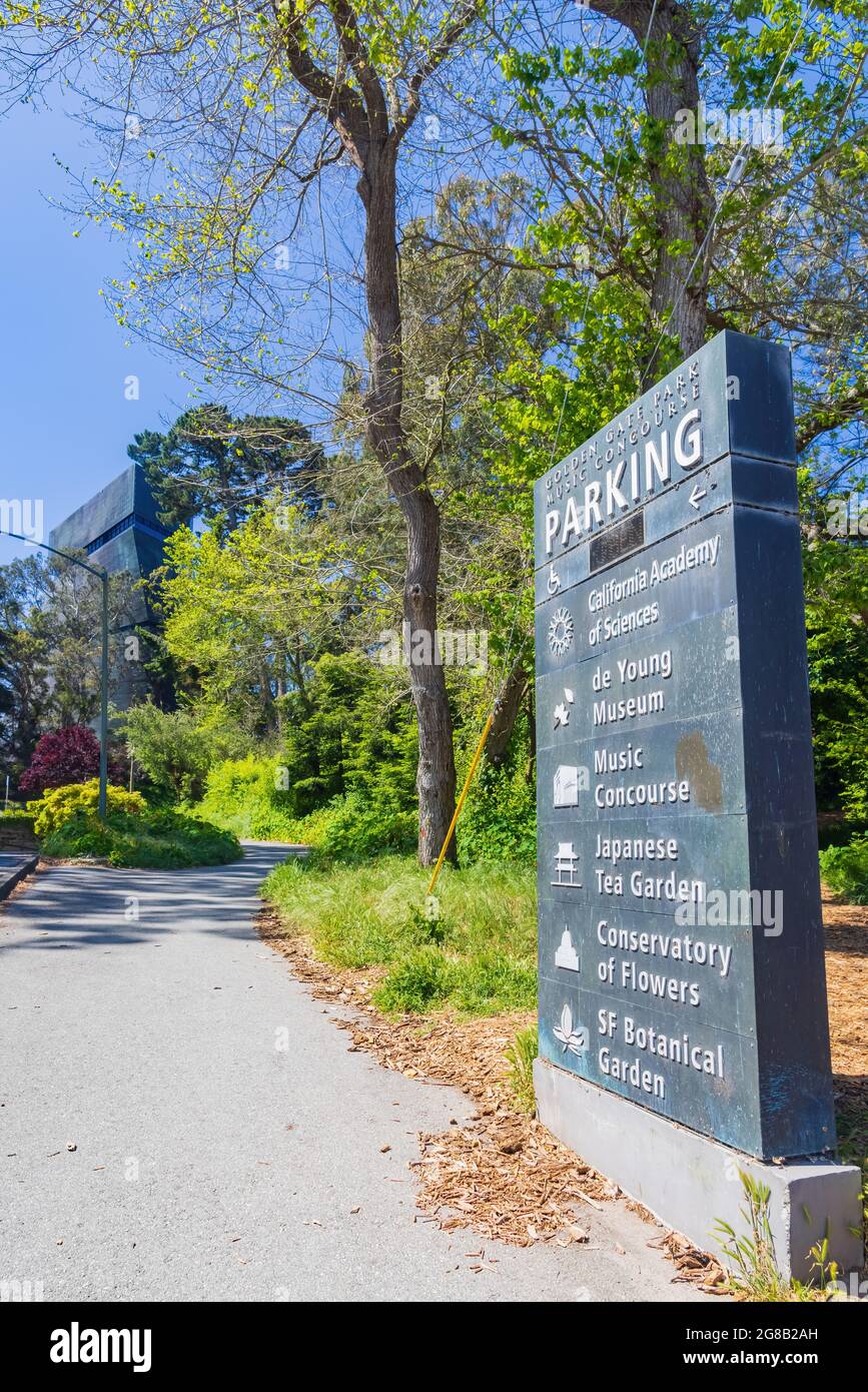 Golden gate park san francisco sign hi-res stock photography and images ...