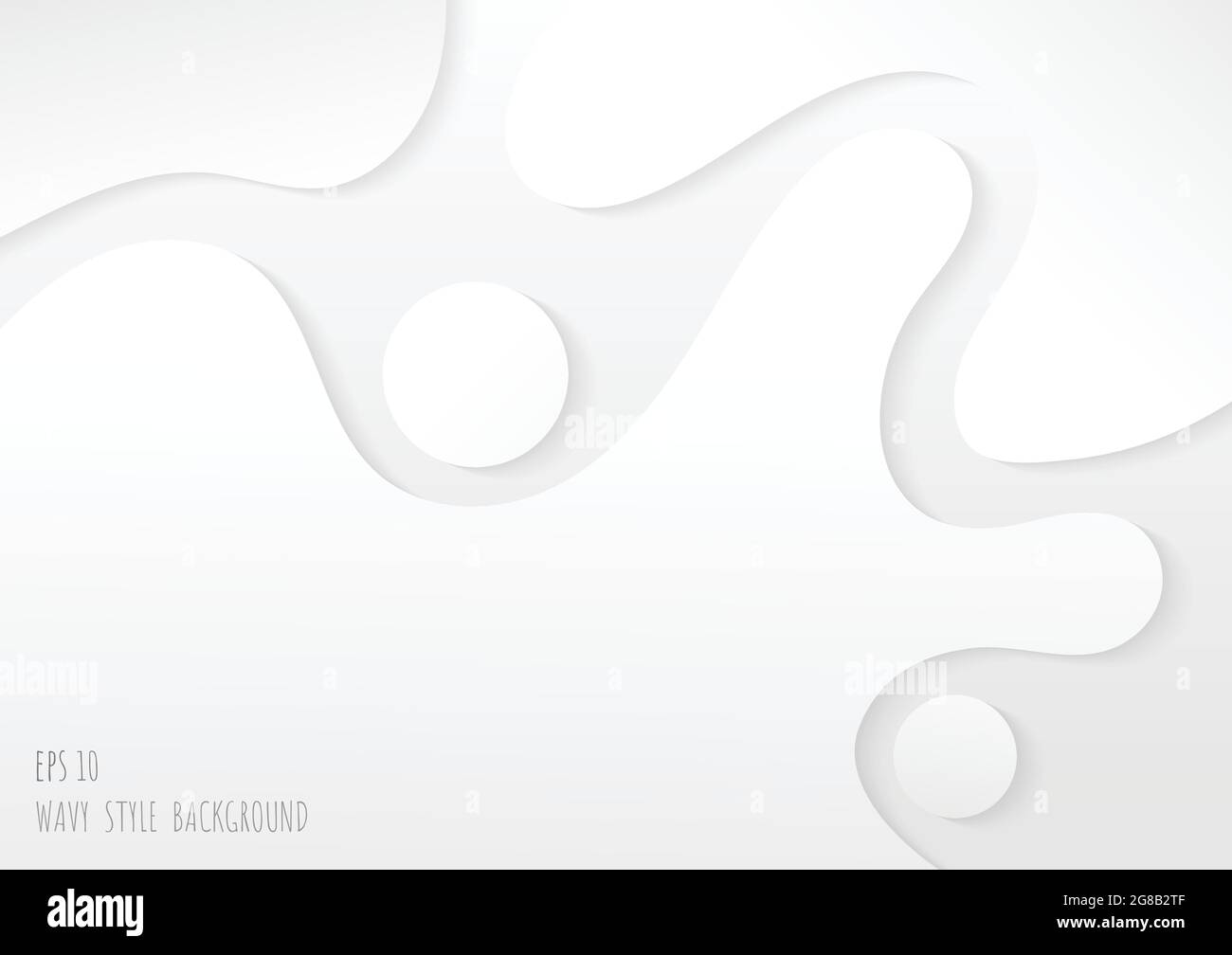Abstract Gradient White And Gray Steps Design Of Wavy Pattern Template Overlapping Design With