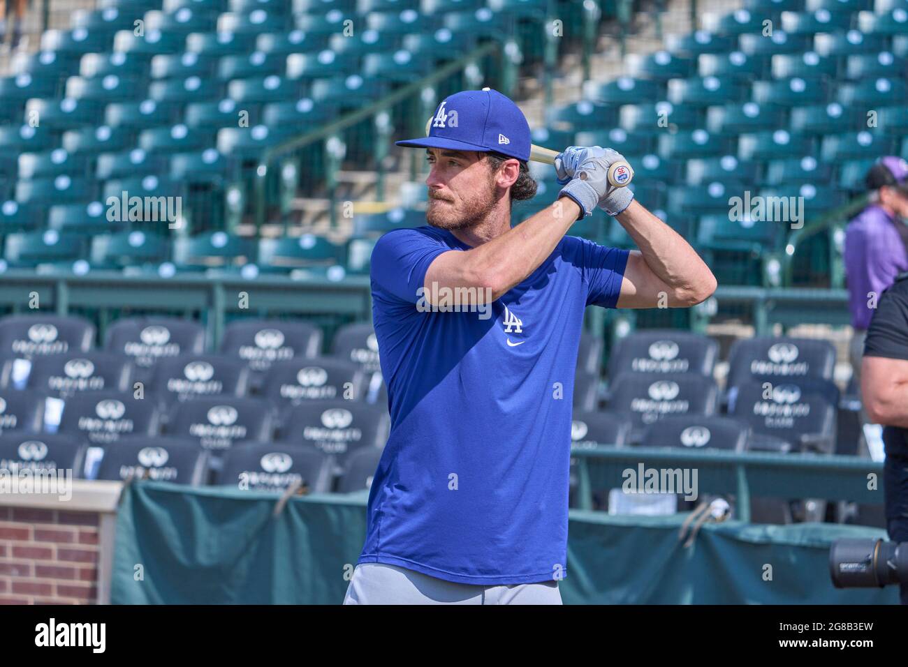 July 17 2021: Los Angeles centerfielder Cody Bellinger ((35) before the ...