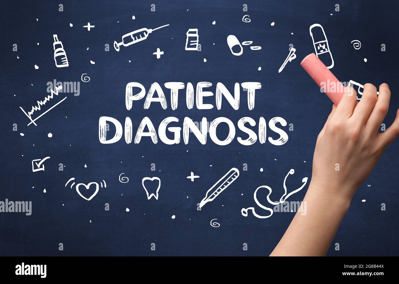 Hand drawing medical concept concept Stock Photo - Alamy