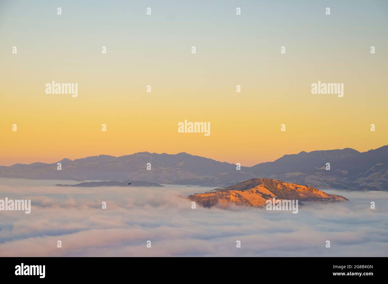 Santa Barbara Backcountry Fog and Weather Stock Photo - Alamy