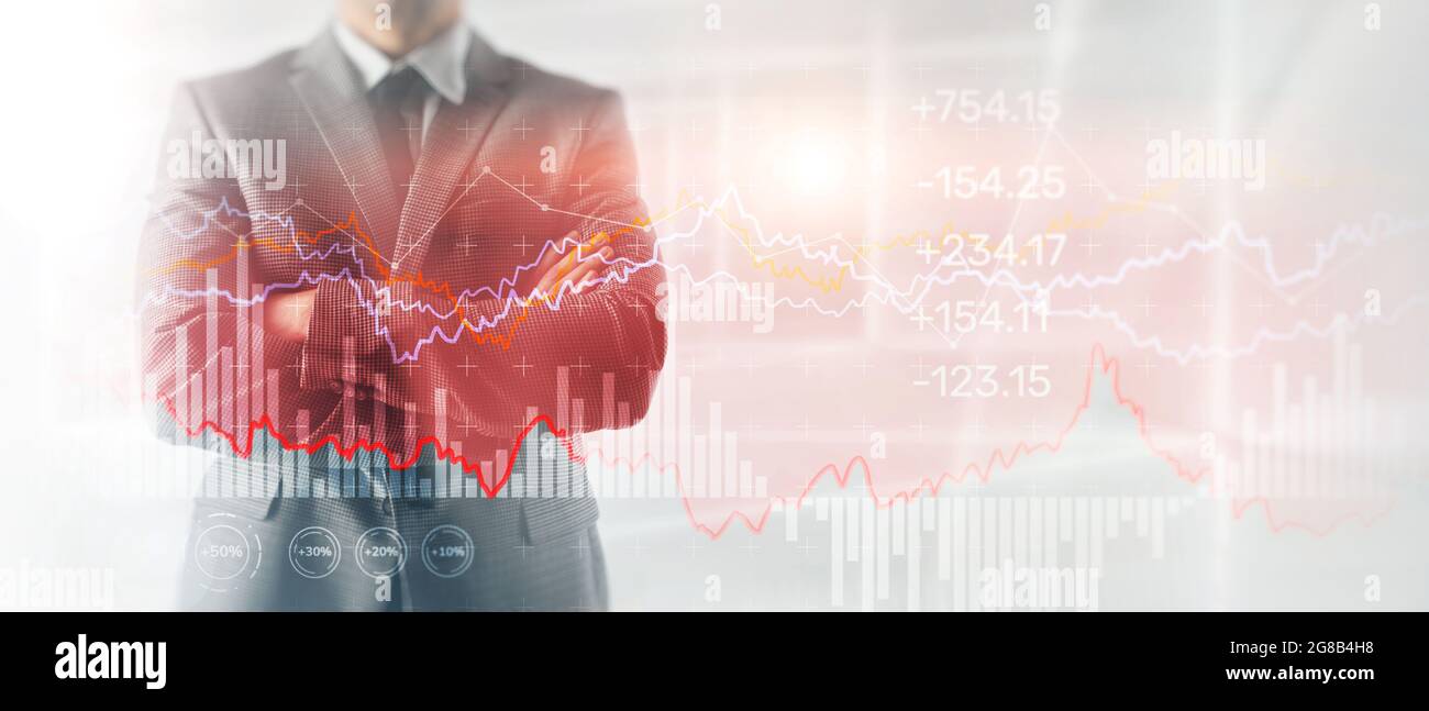 Business Graph Stock Market chart Stock Photo - Alamy