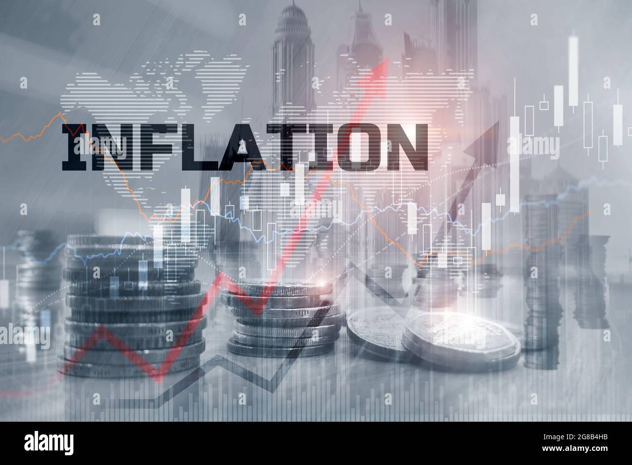 World economics and inflation control concept Stock Photo - Alamy