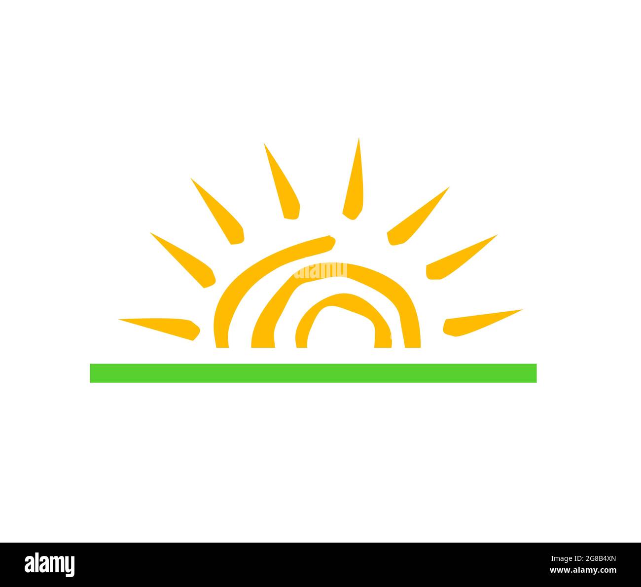 Vector illustration of sunrise sun Stock Vector Image & Art - Alamy
