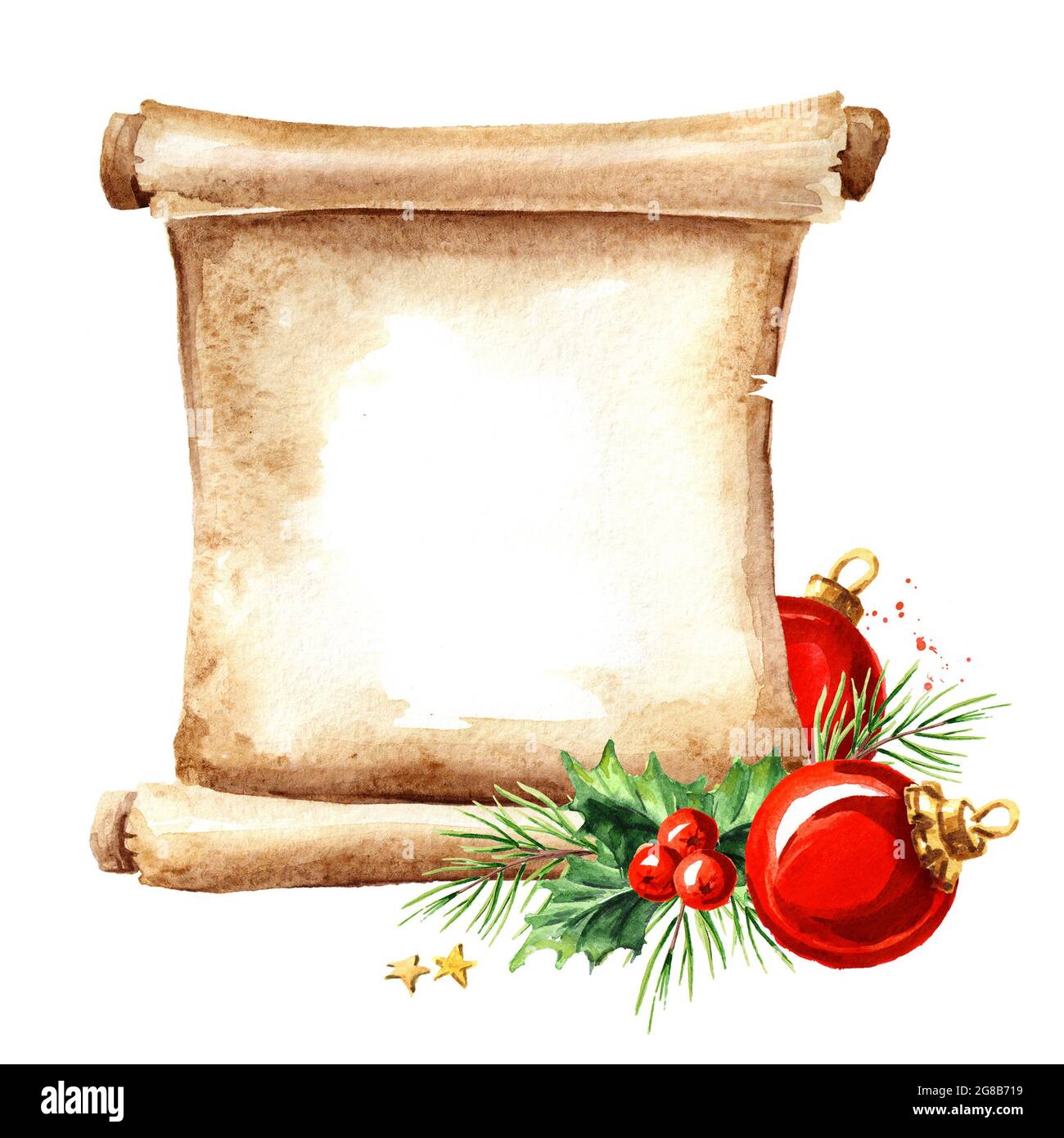 Old Paper Scroll Template