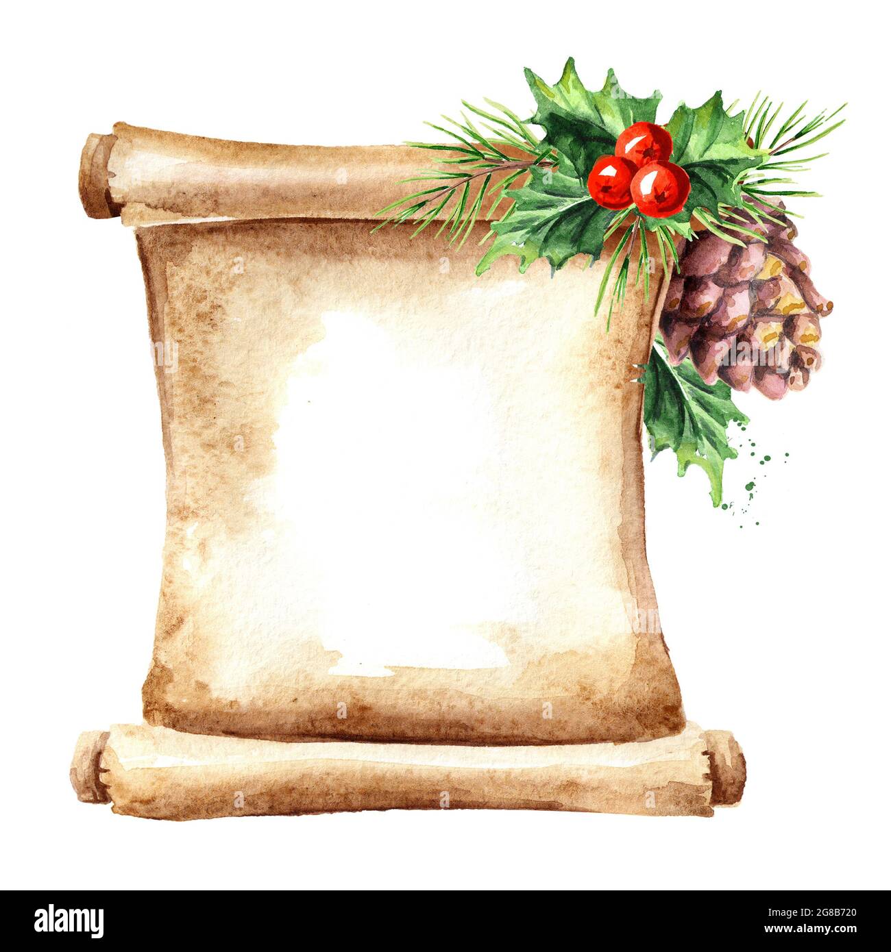 Old Paper Scroll Template