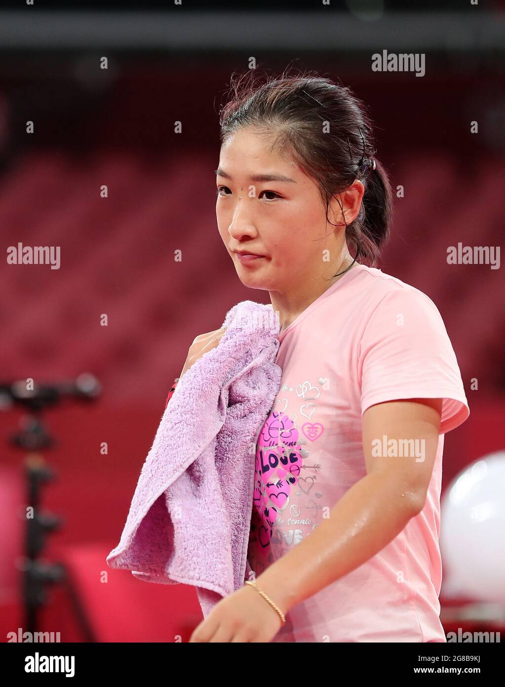 Tokyo, Japan. 19th July, 2021. Chinese table tennis player Liu Shiwen ...