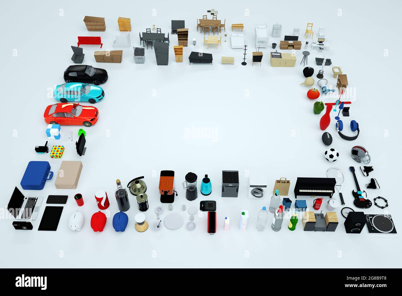 3D graphics, lots of 3D models of home appliances and furniture ...