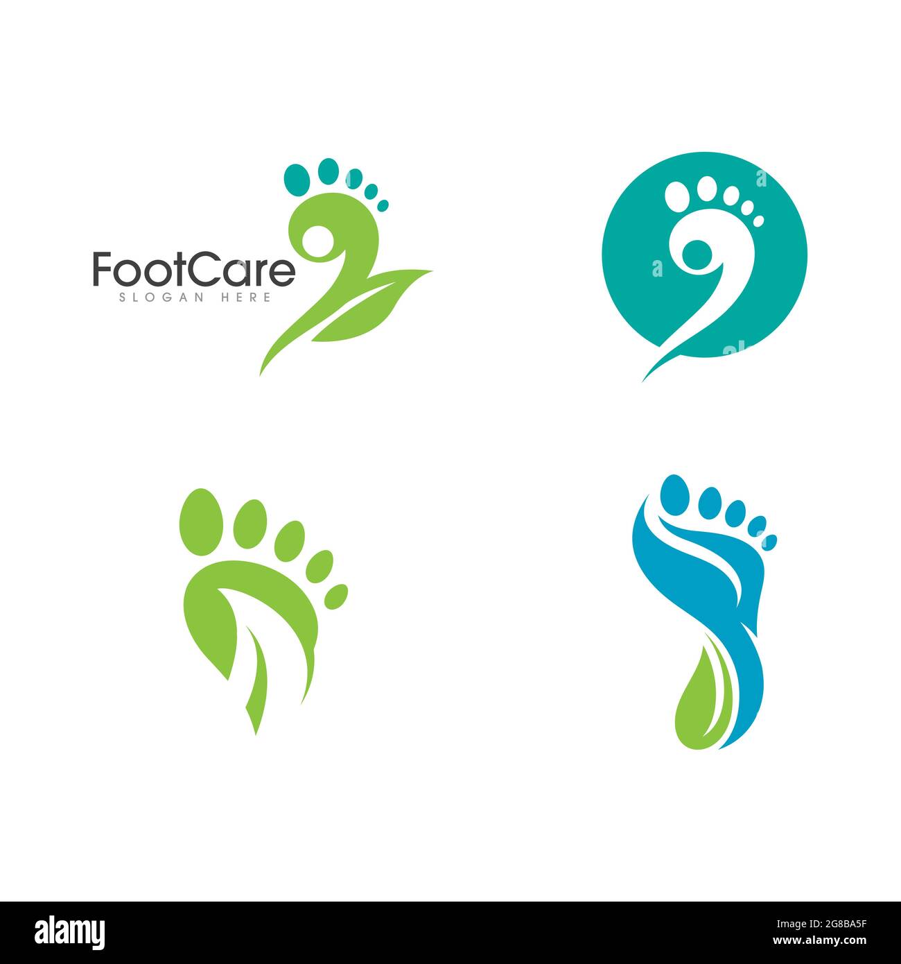 foot care Logo Template vector icon illustration design Stock Vector ...