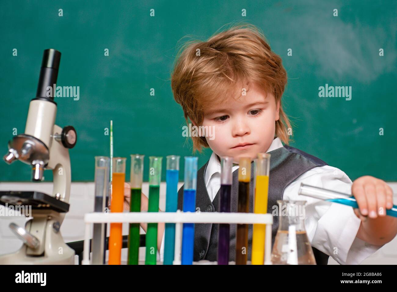 They carried out a new experiment in chemistry. A chemistry ...