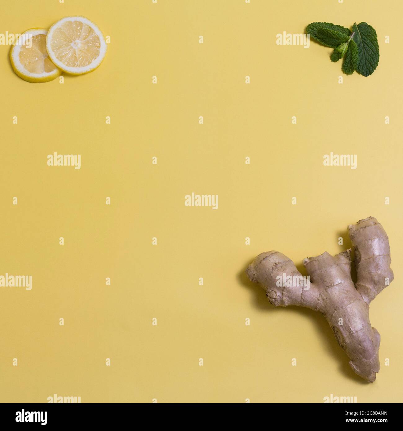 Lemon ginger slices copy hi-res stock photography and images - Alamy