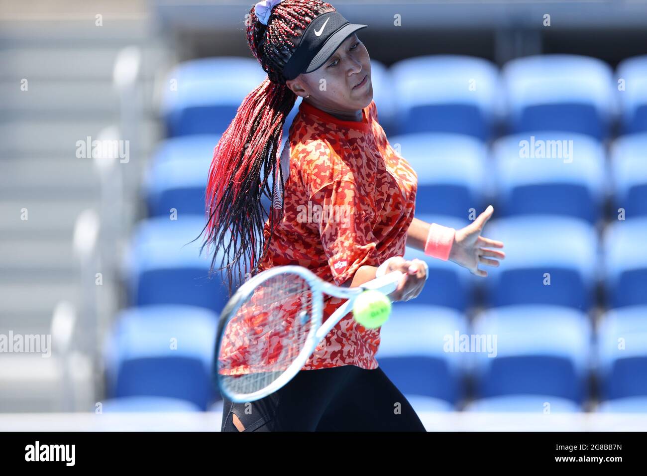 Tokyo, Japan. 19th July, 2021. Naomi Osaka (JPN) Tennis : Women's ...