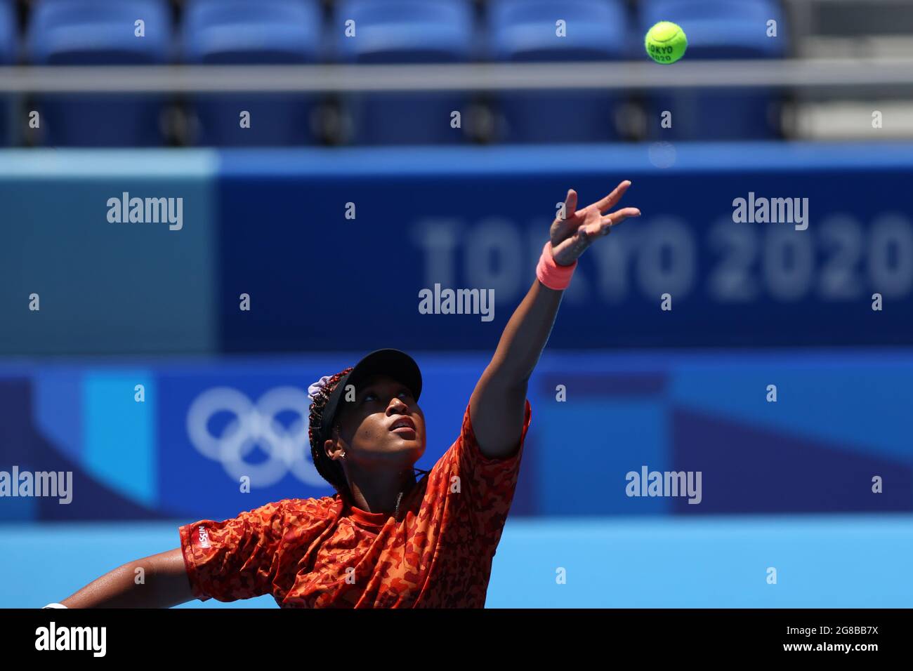 Tokyo, Japan. 19th July, 2021. Naomi Osaka (JPN) Tennis : Women's ...