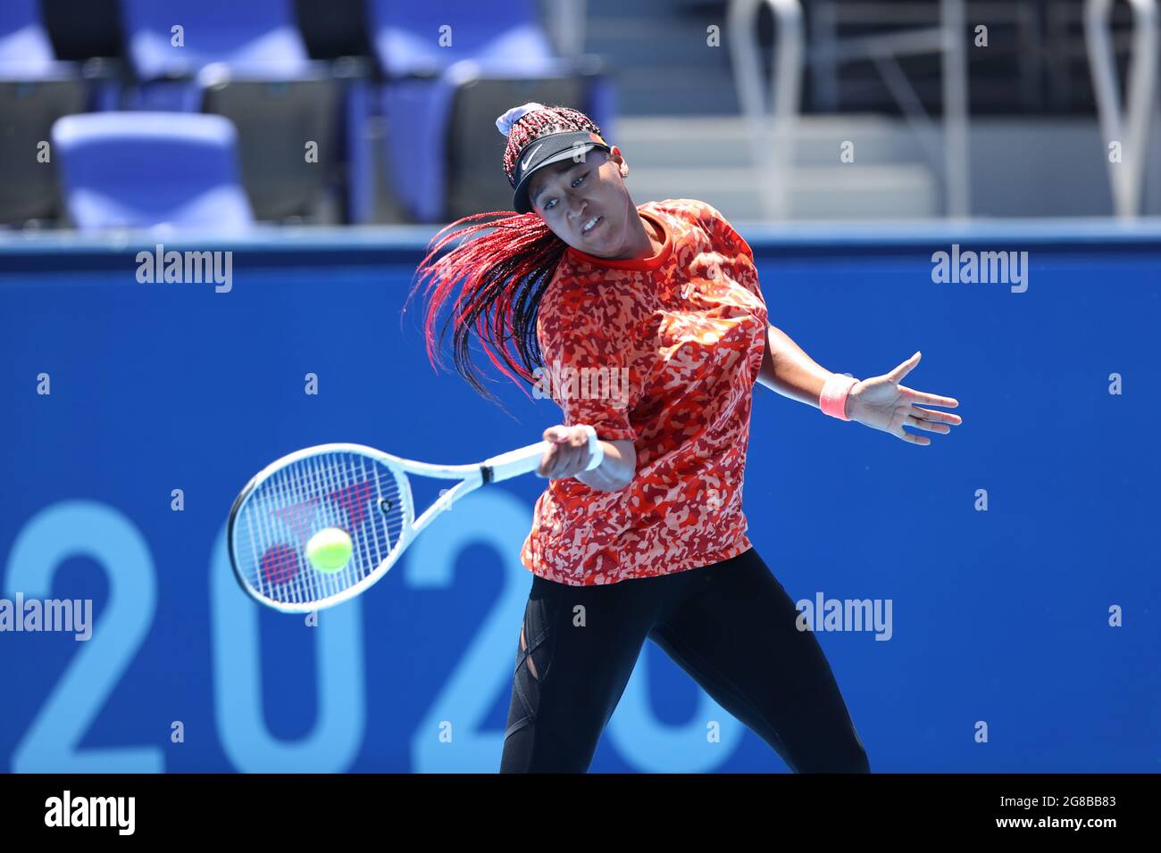 Tokyo, Japan. 19th July, 2021. Naomi Osaka (JPN) Tennis : Women's ...