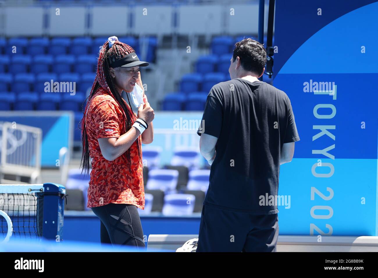 Tokyo, Japan. 19th July, 2021. Naomi Osaka (JPN) Tennis : Women's ...