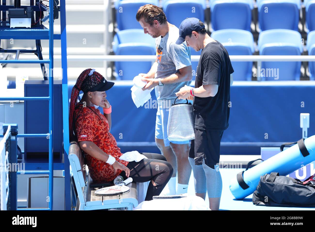 Tokyo, Japan. 19th July, 2021. Naomi Osaka (JPN) Tennis : Women's ...