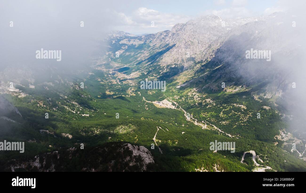 Theth National Park. Shkoder County, Albania. landscape in the central ...