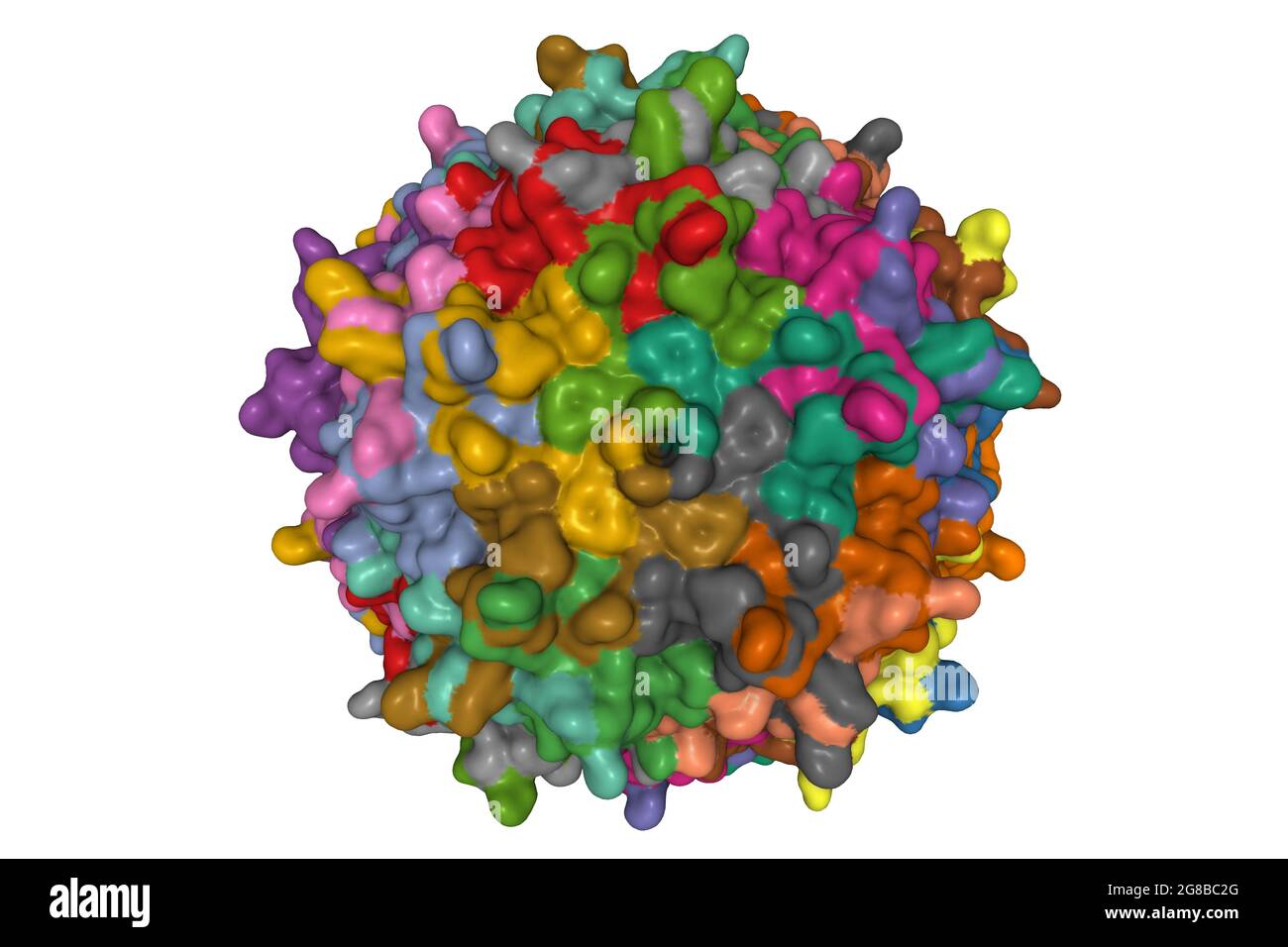 Crystal structure of adeno-associated virus serotype 3B, 3D Gaussian ...