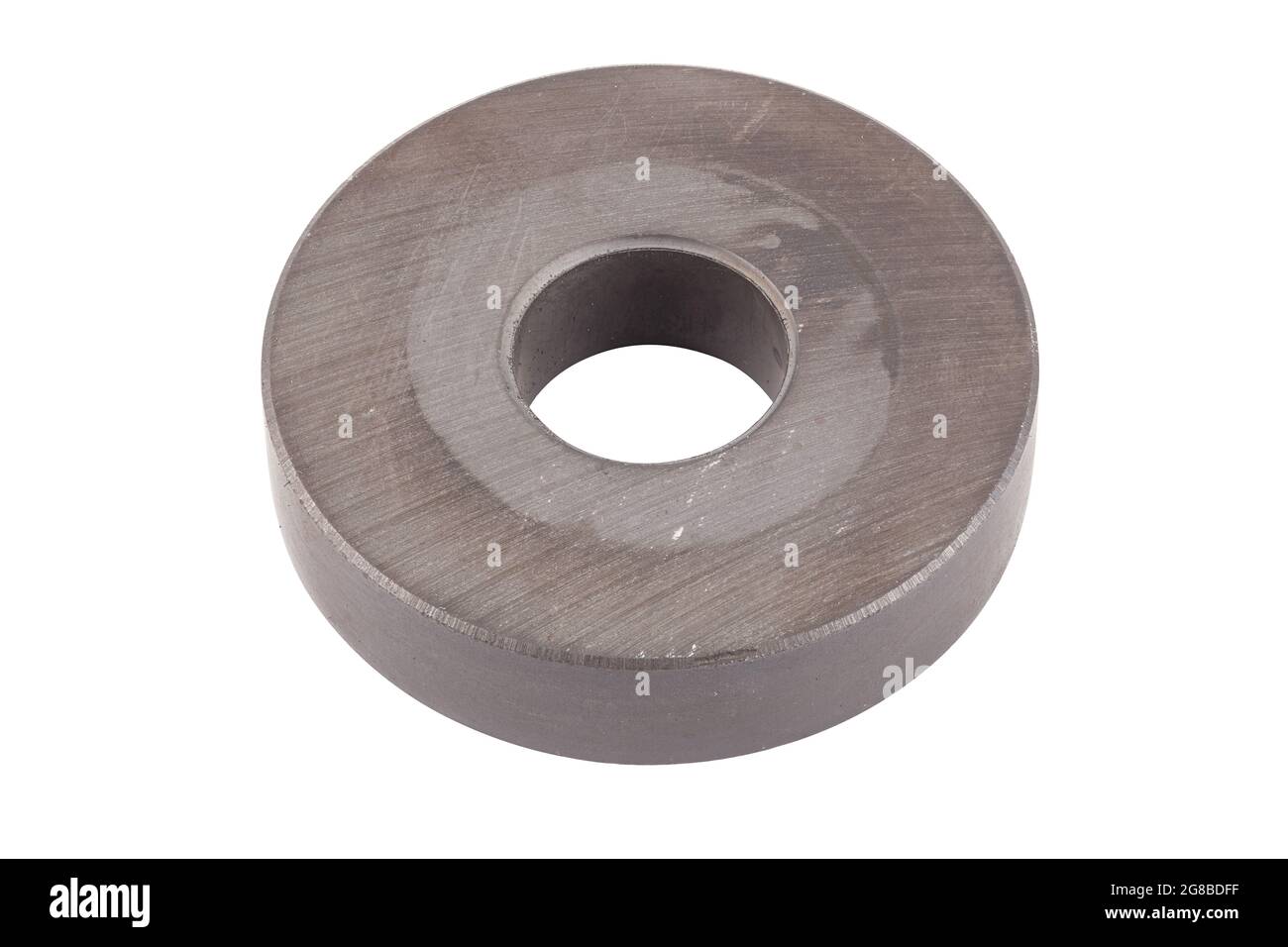 ring permanent magnet isolated on white background - part of electrical ...