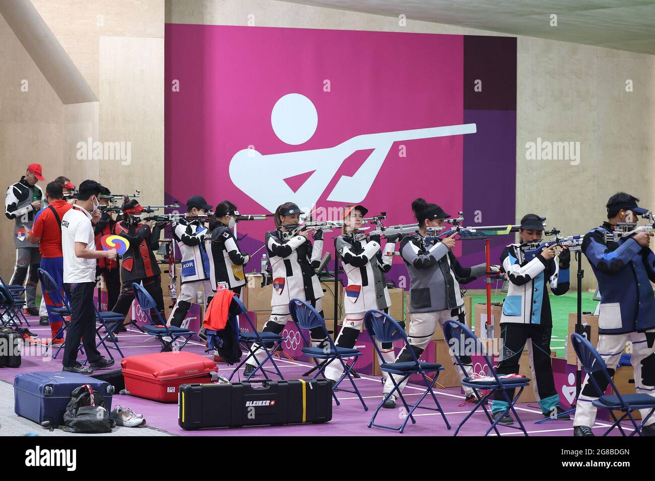 19th July, 2021. S. Korean shooters in Japan South Korean Olympic ...