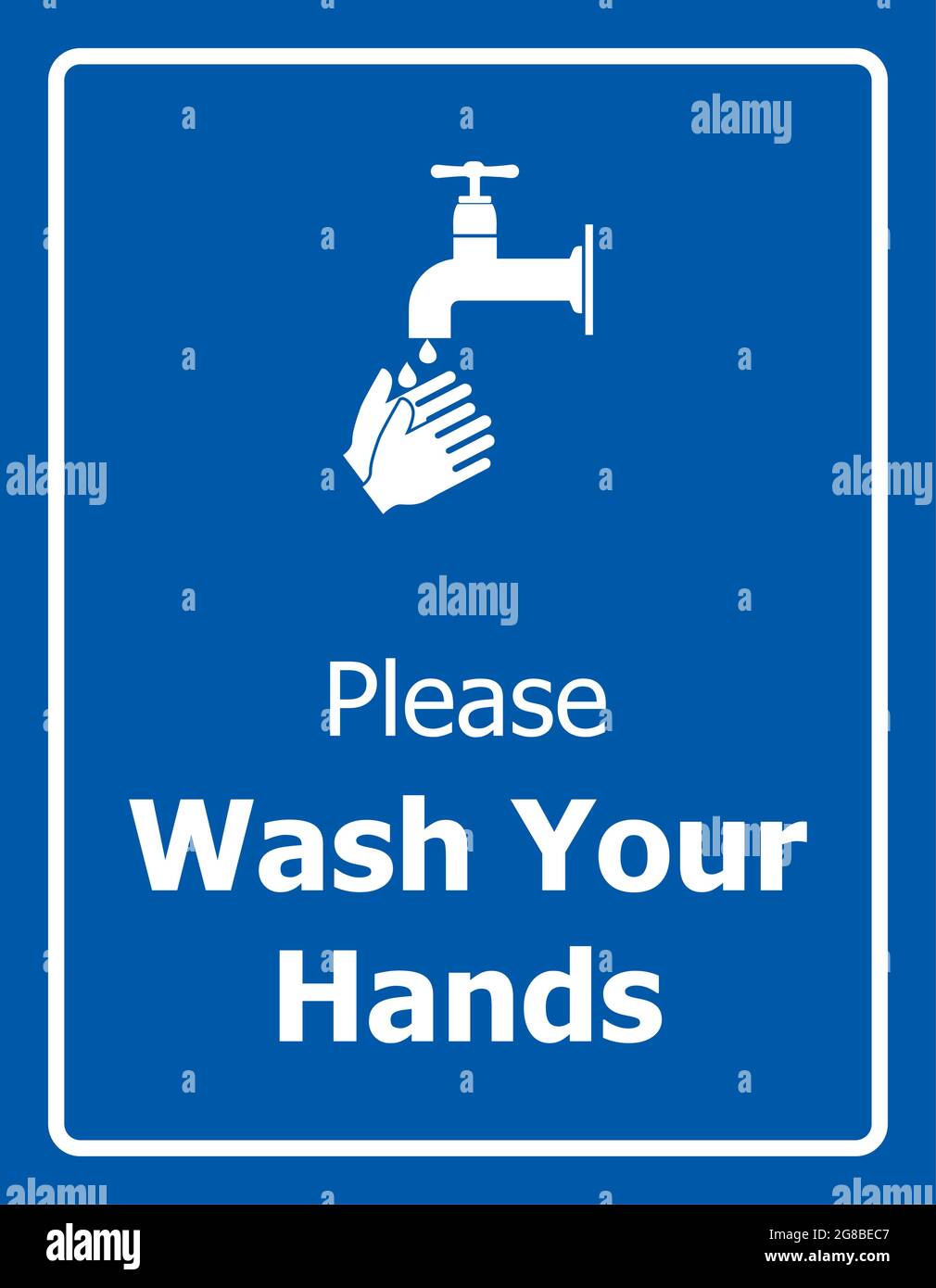 Please Wash Your Hands Sign English And Spanish