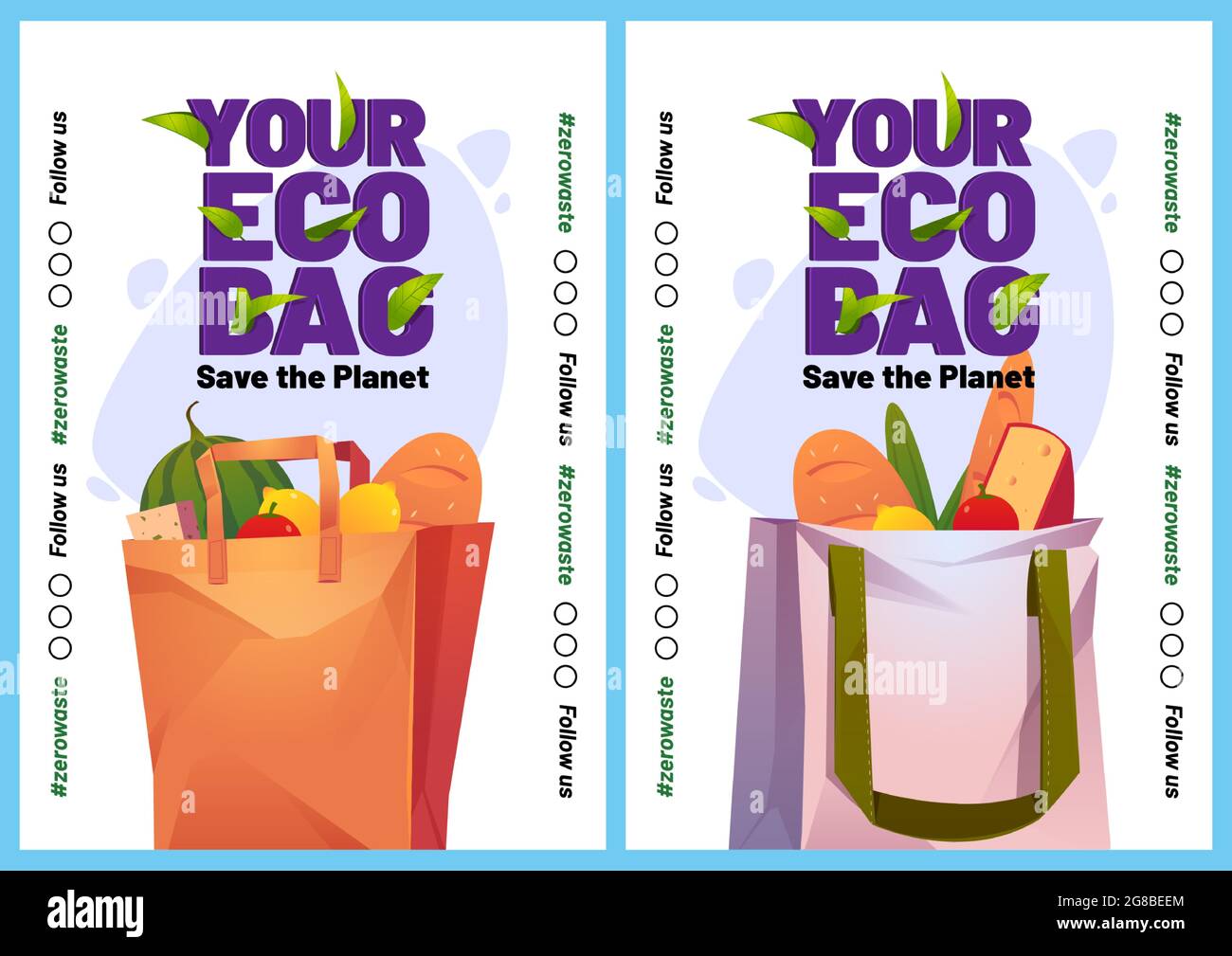 Food waste posters poster Stock Vector Images - Alamy