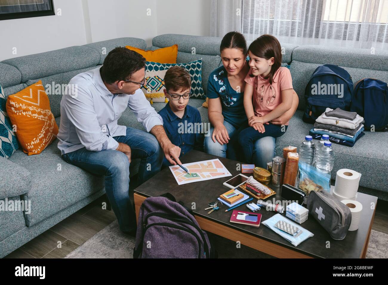 Family evacuation plan hi-res stock photography and images - Alamy