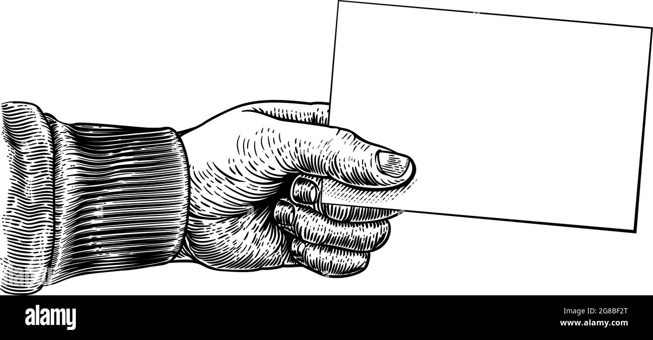 Greeting card design hand Black and White Stock Photos & Images - Alamy