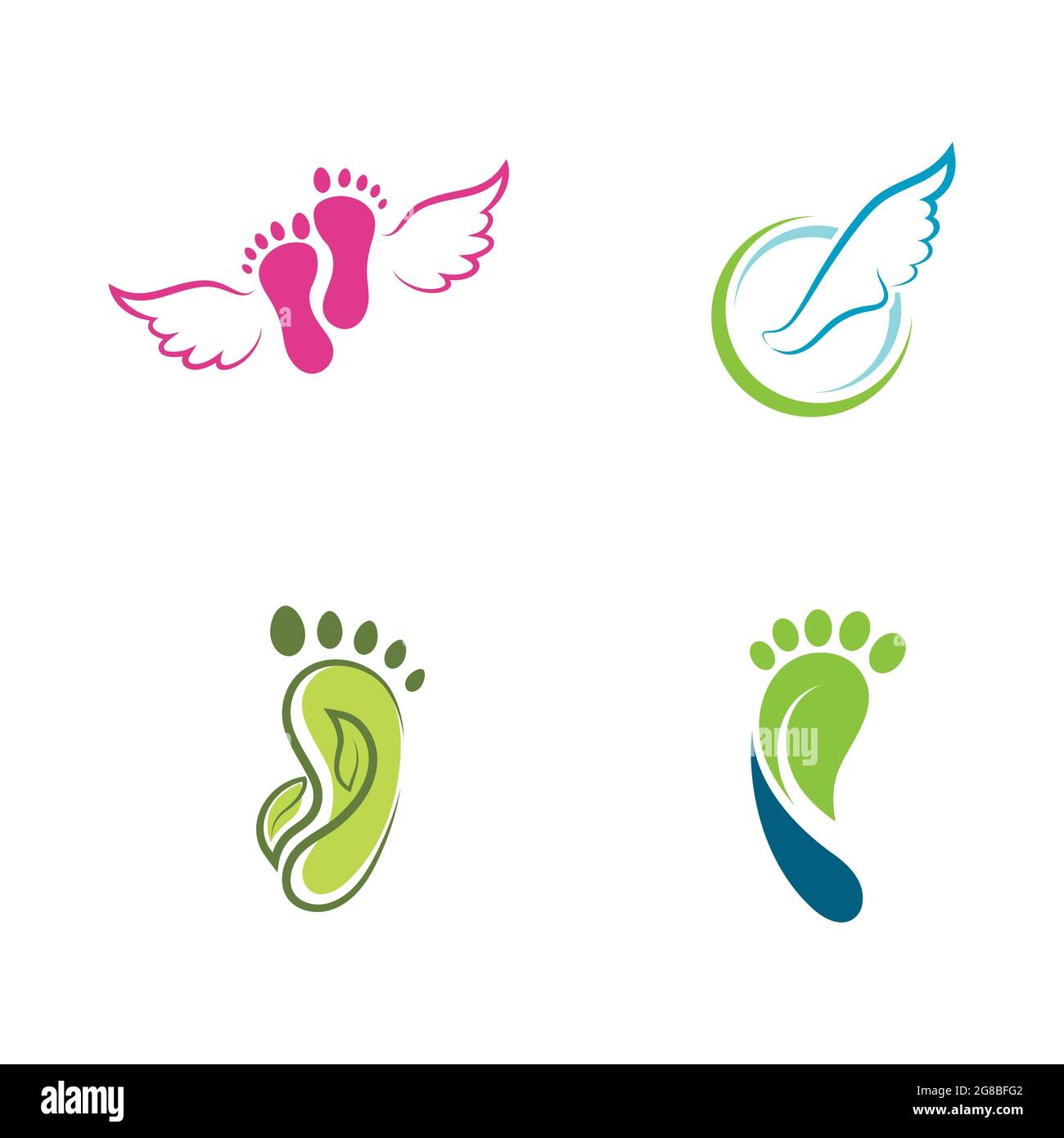 foot Care Logo Template vector icon illustration design Stock Vector ...