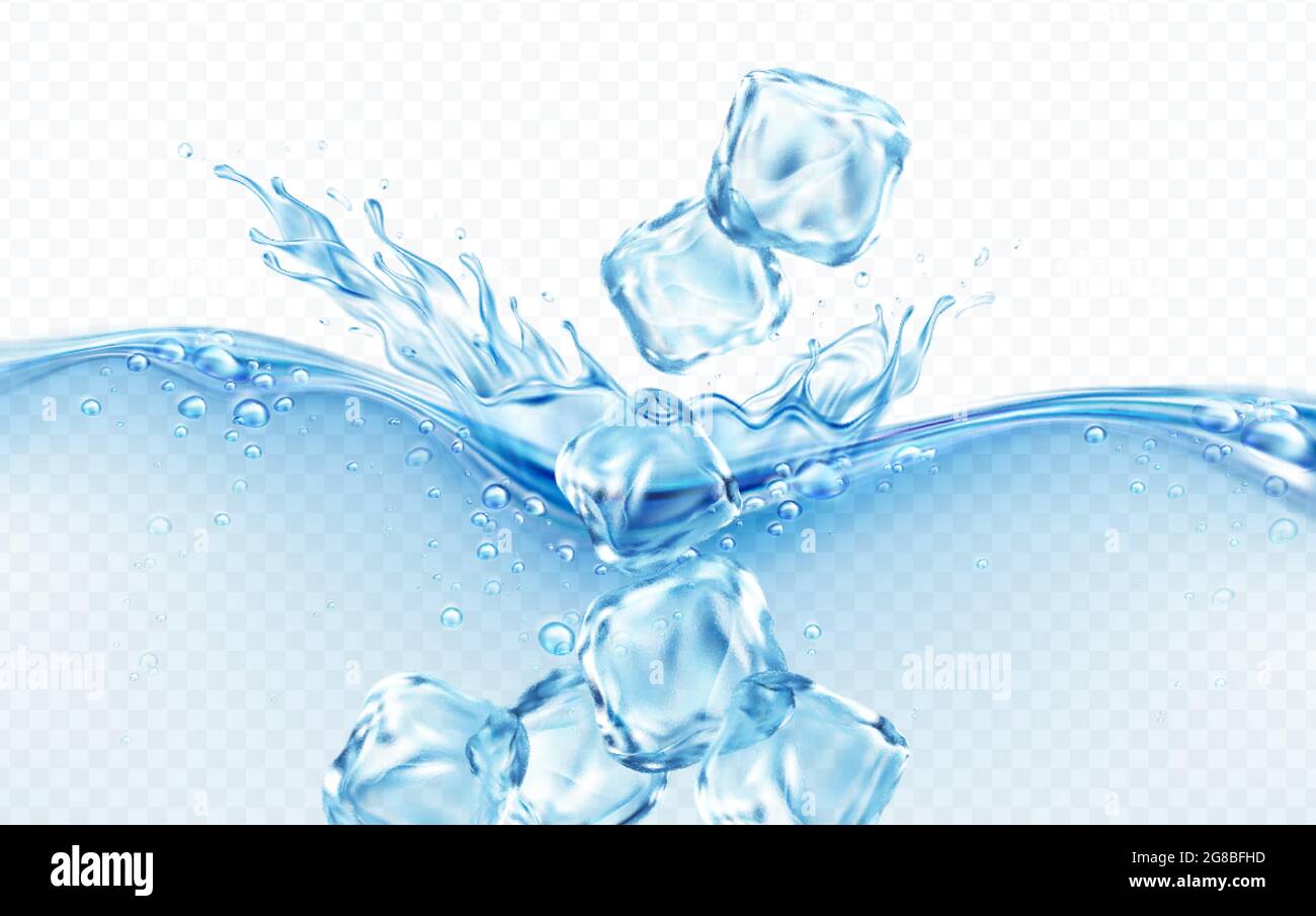 Real ice cubes Stock Vector Images - Alamy